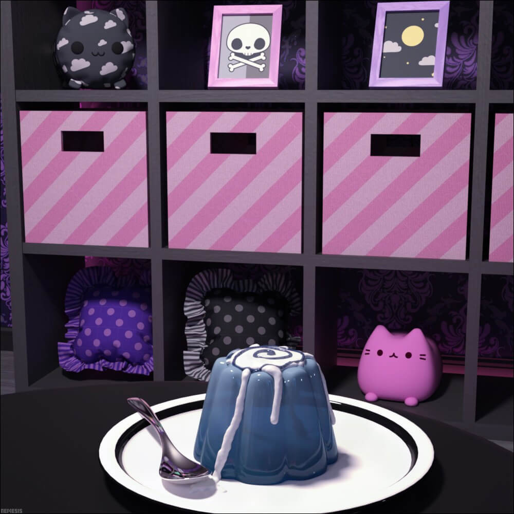 Jelly on Plate - Free Daz Content by Slipknot3D