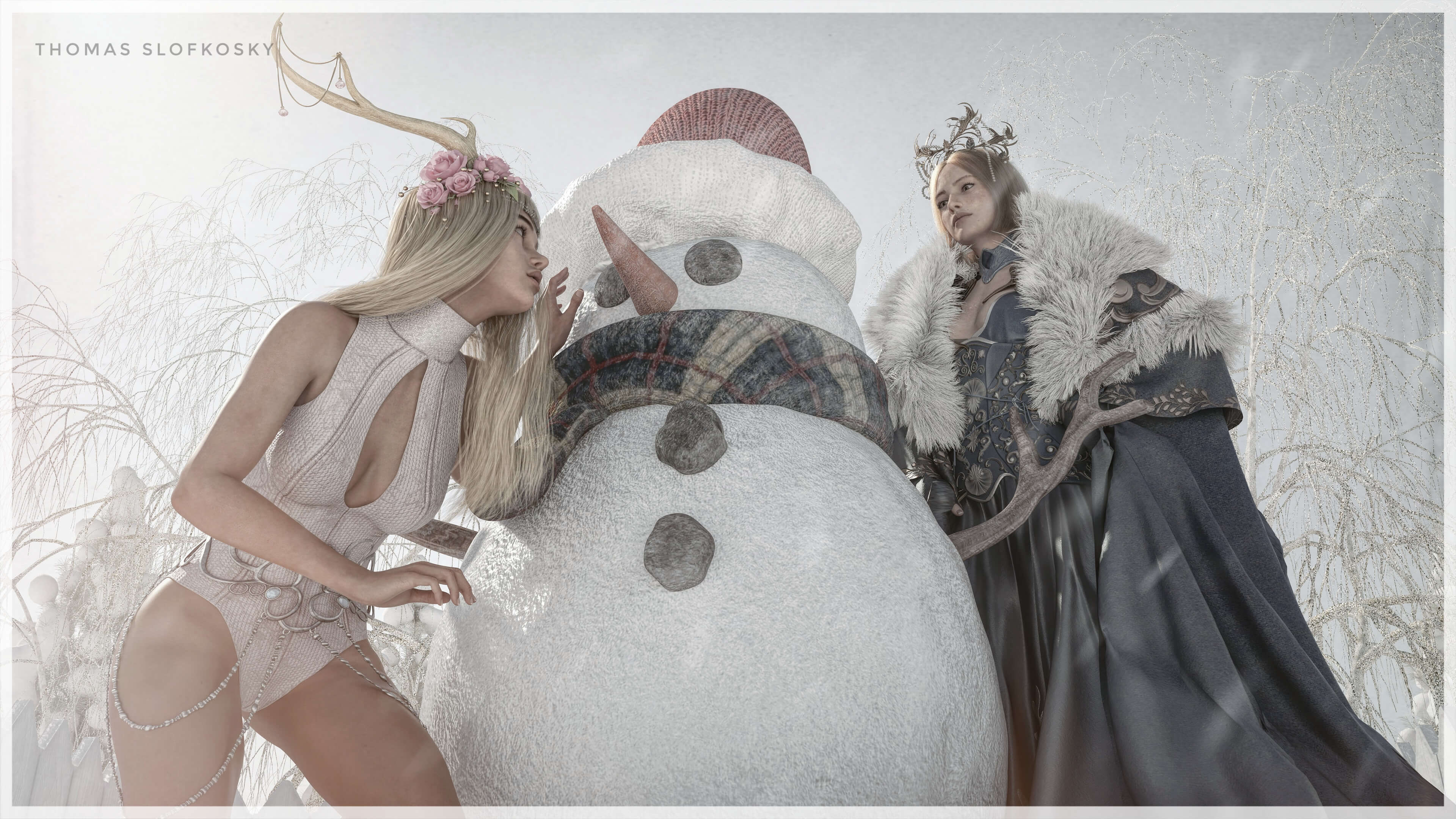 The Effigy 3D Render, Digital Art by slofkosky