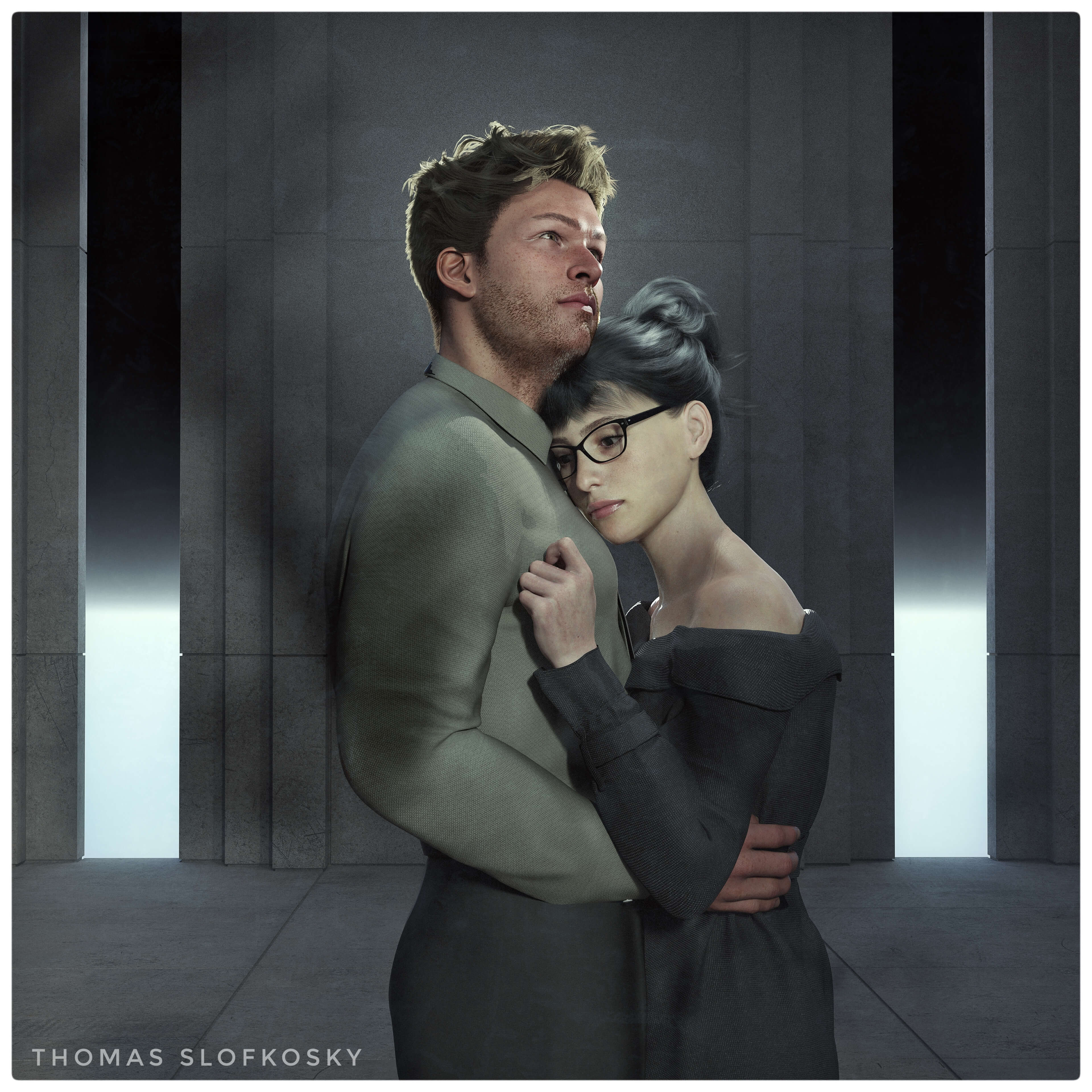 The End of Innocence - Space Crimes 3D Render by slofkosky