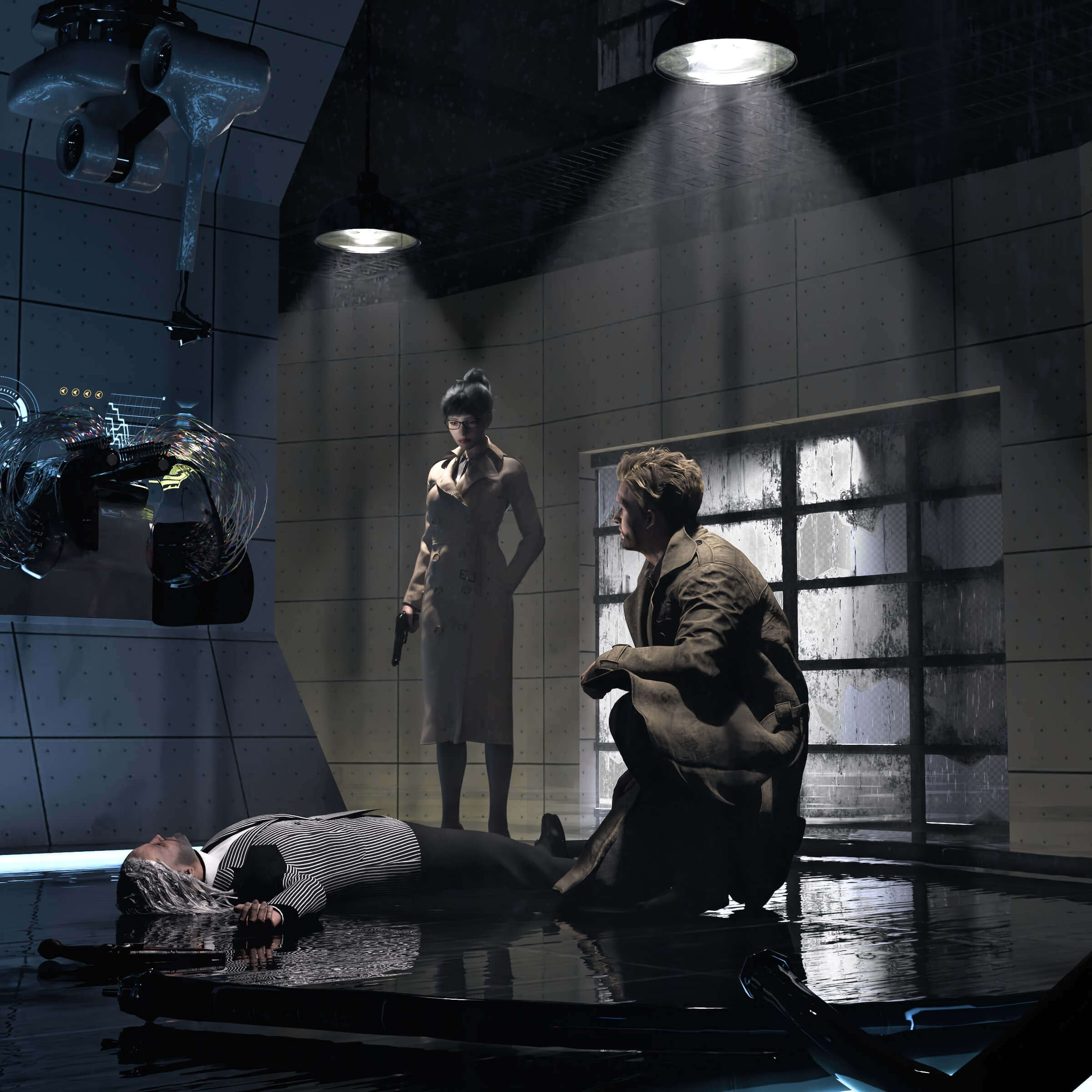 The Murder of Dr. Suong - Space Crimes 3D Render by slofkosky