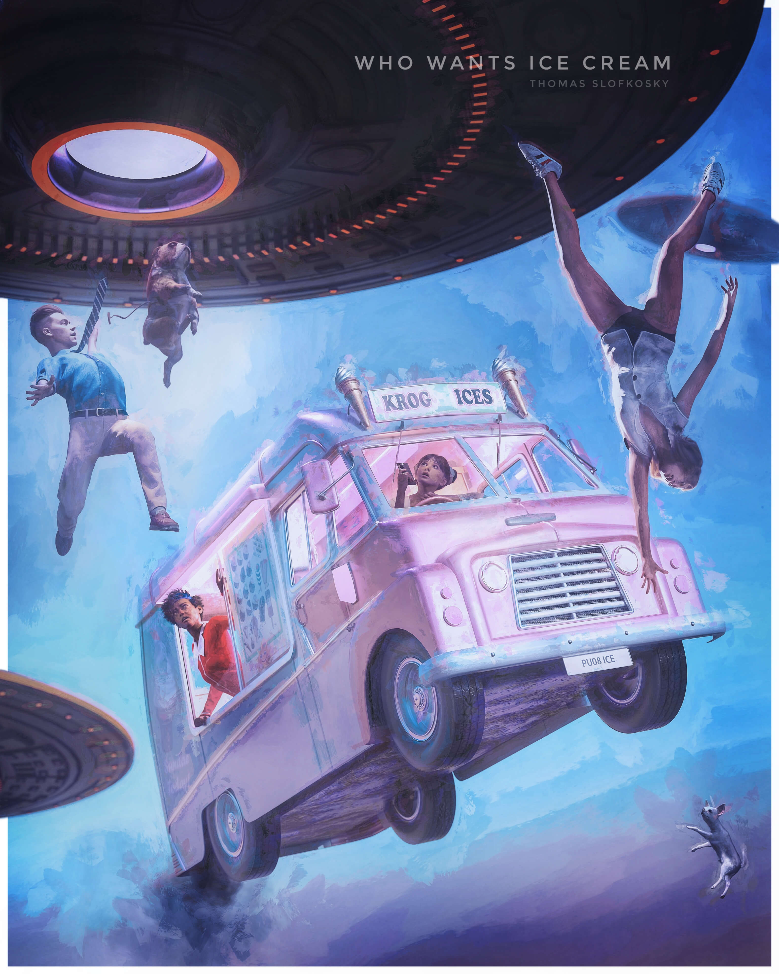 Who Wants Ice Cream 3D Render, Digital Art by slofkosky