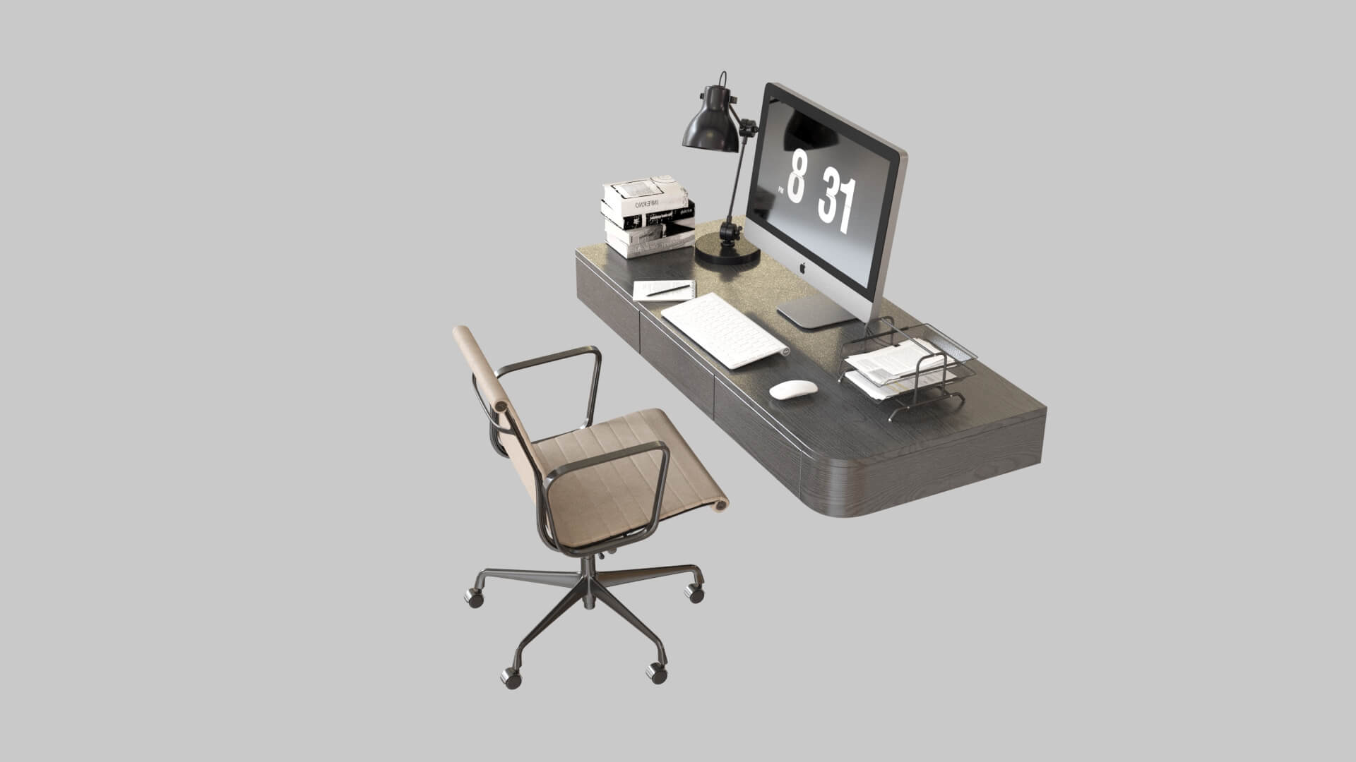 3D Table Work Model 02 by Smart3DModels