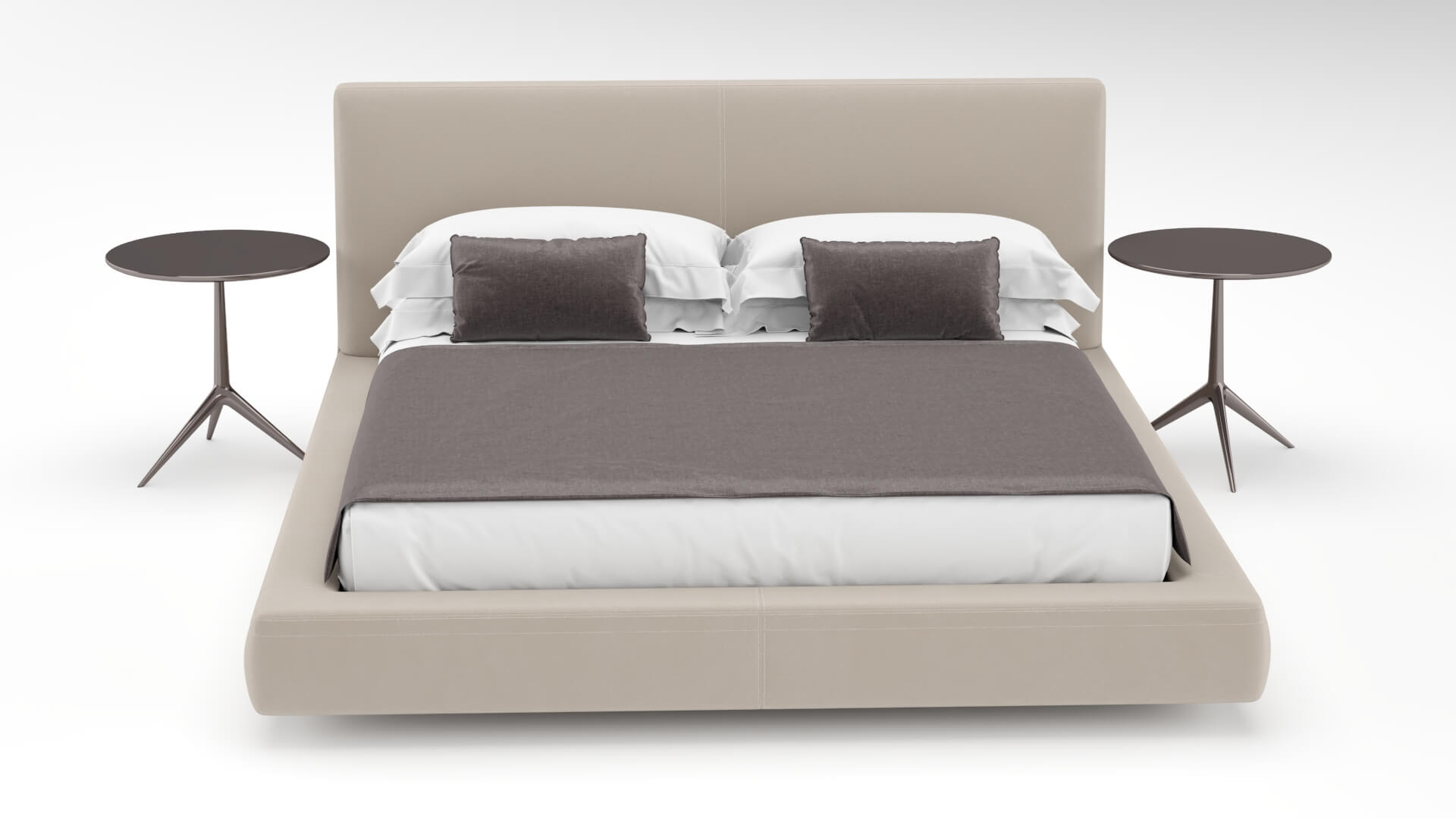 Bed B&B Italia Richard - 3D Model by Smart3DModels