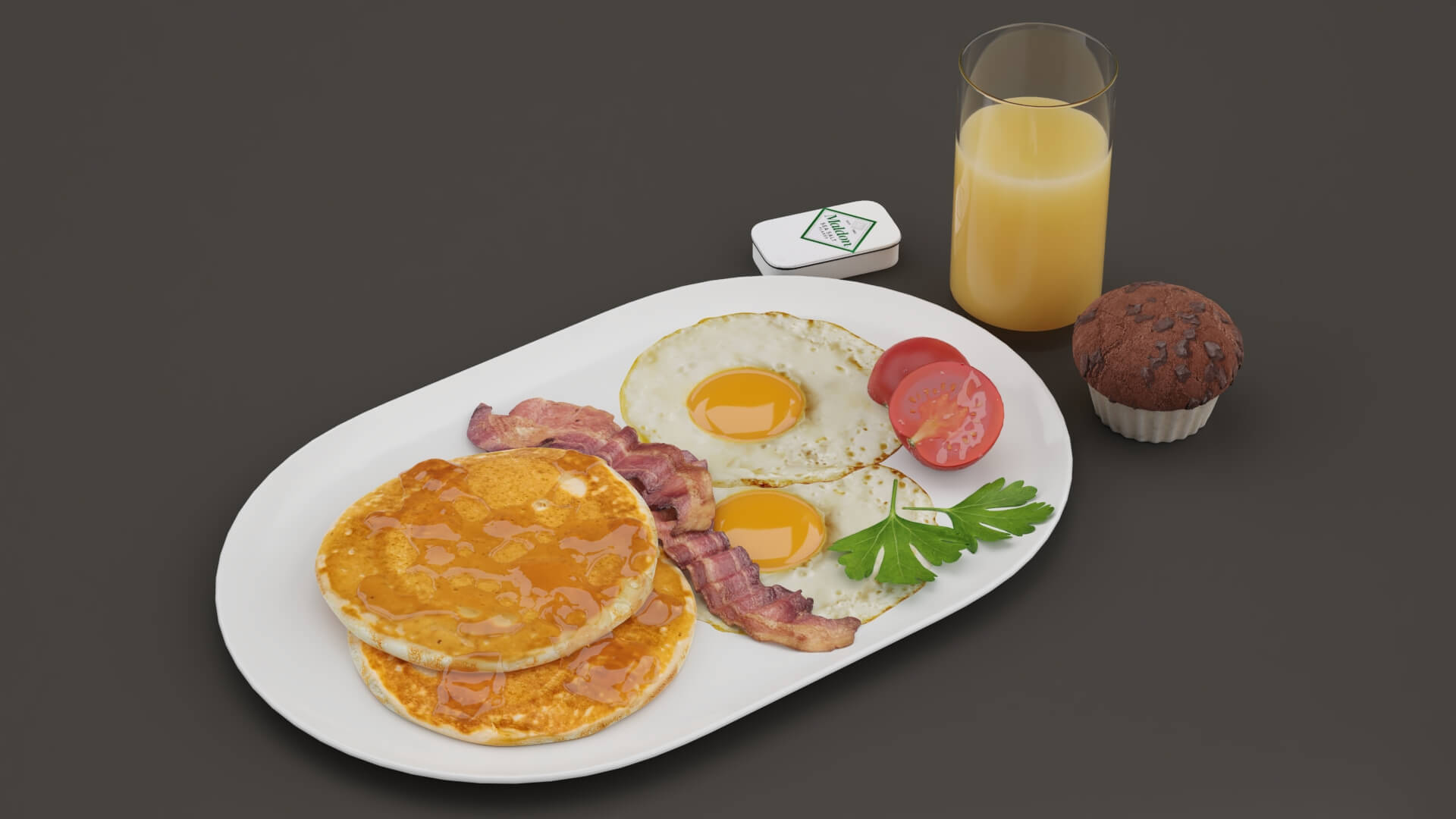 Breakfast Set - 3D Model by Smart3DModels