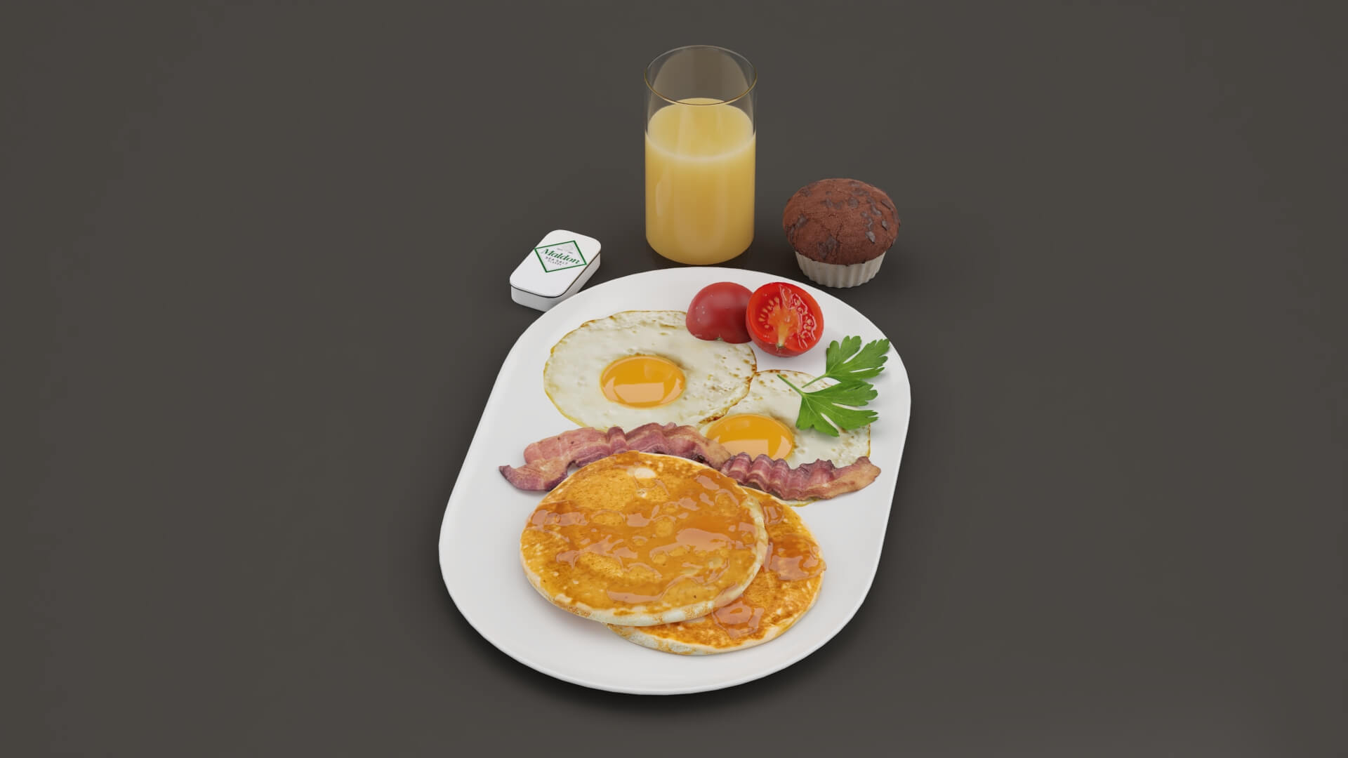 Breakfast Set - 3D Model by Smart3DModels