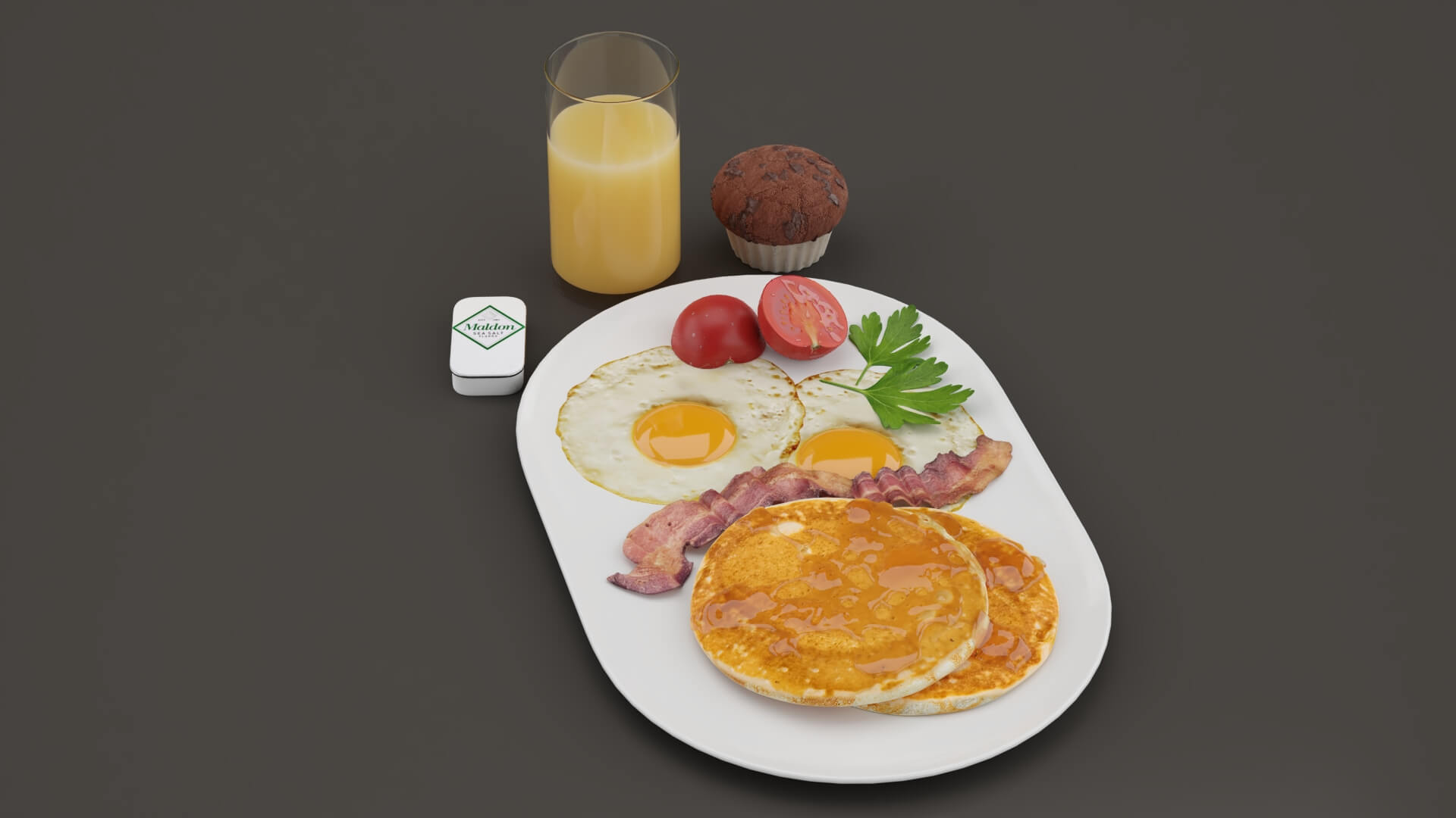 Breakfast Set - 3D Model by Smart3DModels