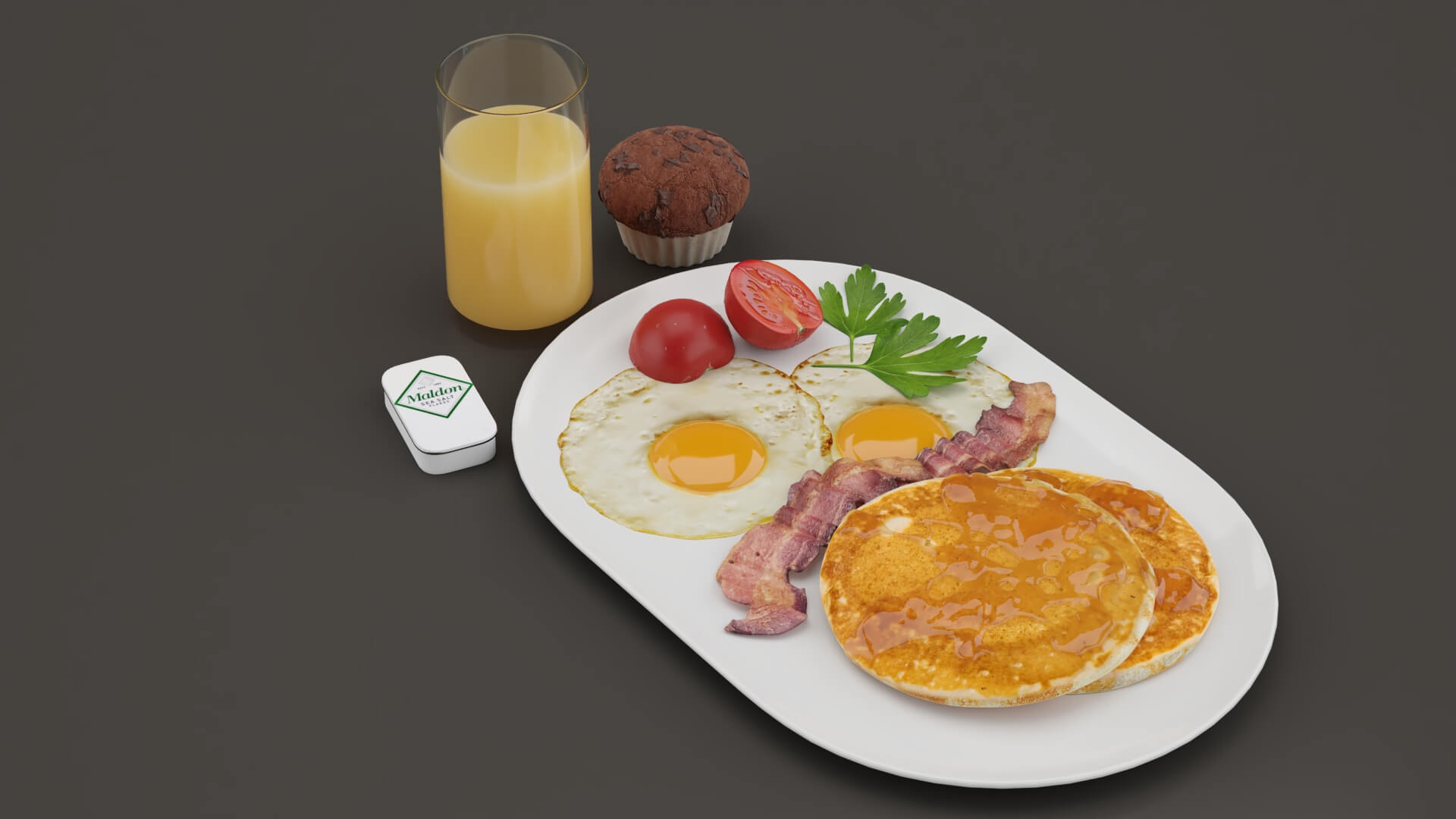 Breakfast Set - 3D Model by Smart3DModels