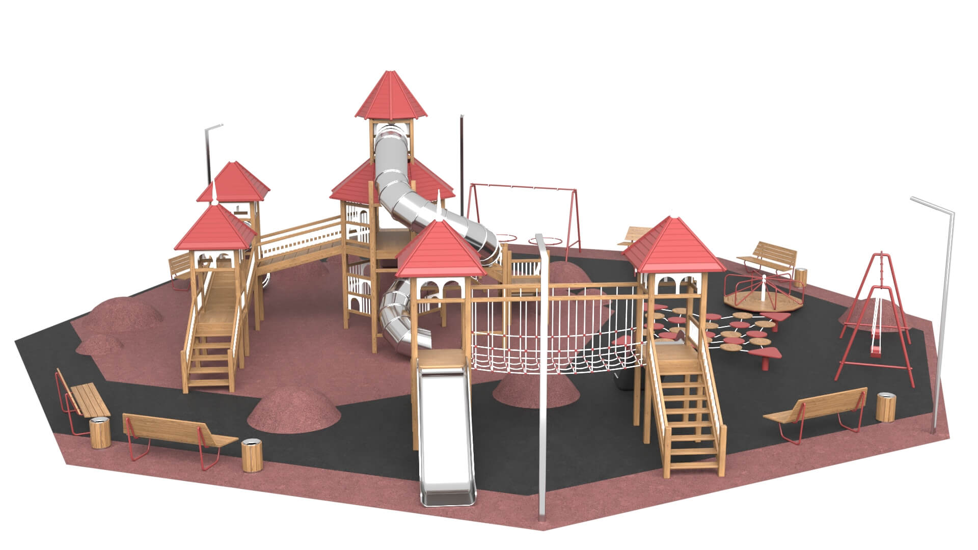 Children Playground - 3D Model by Smart3DModels