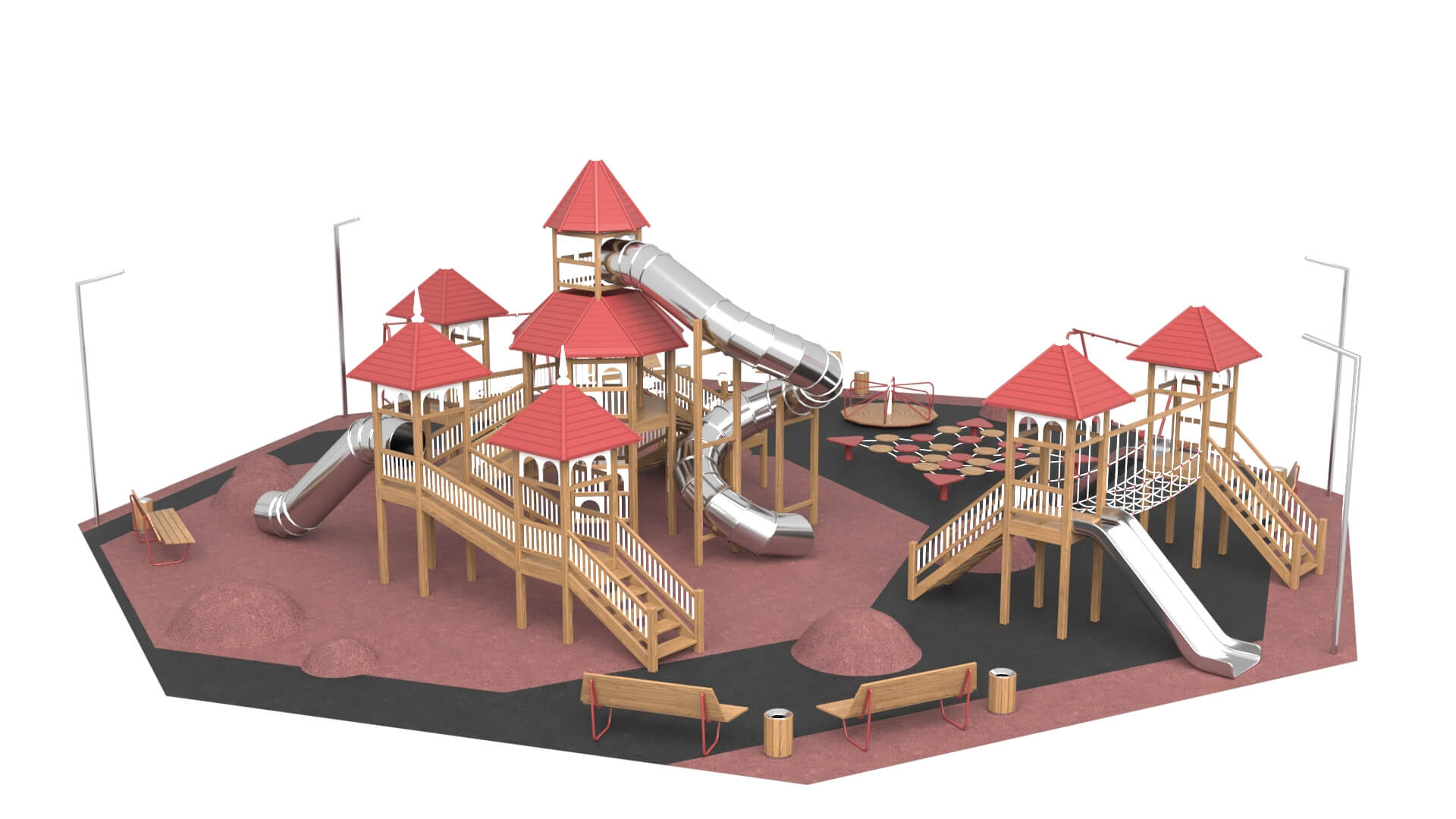 Children Playground - 3D Model by Smart3DModels