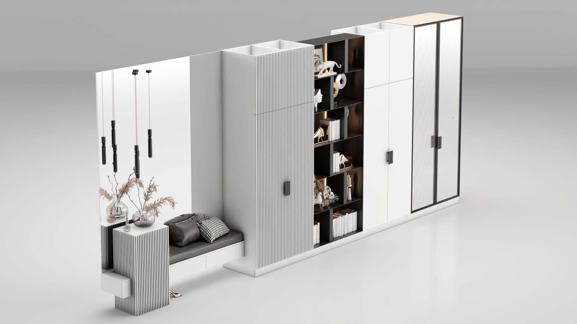 Composition in The Hallway - 3D Model by Smart3DModels