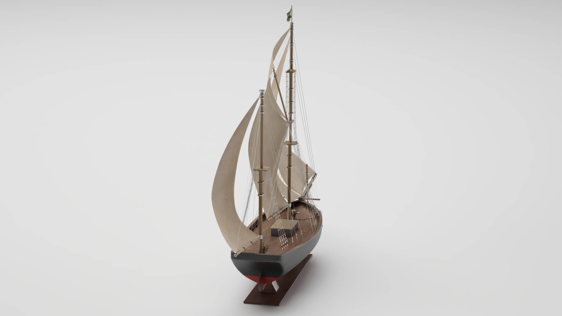 Decorative Ship - 3D Model by Smart3DModels
