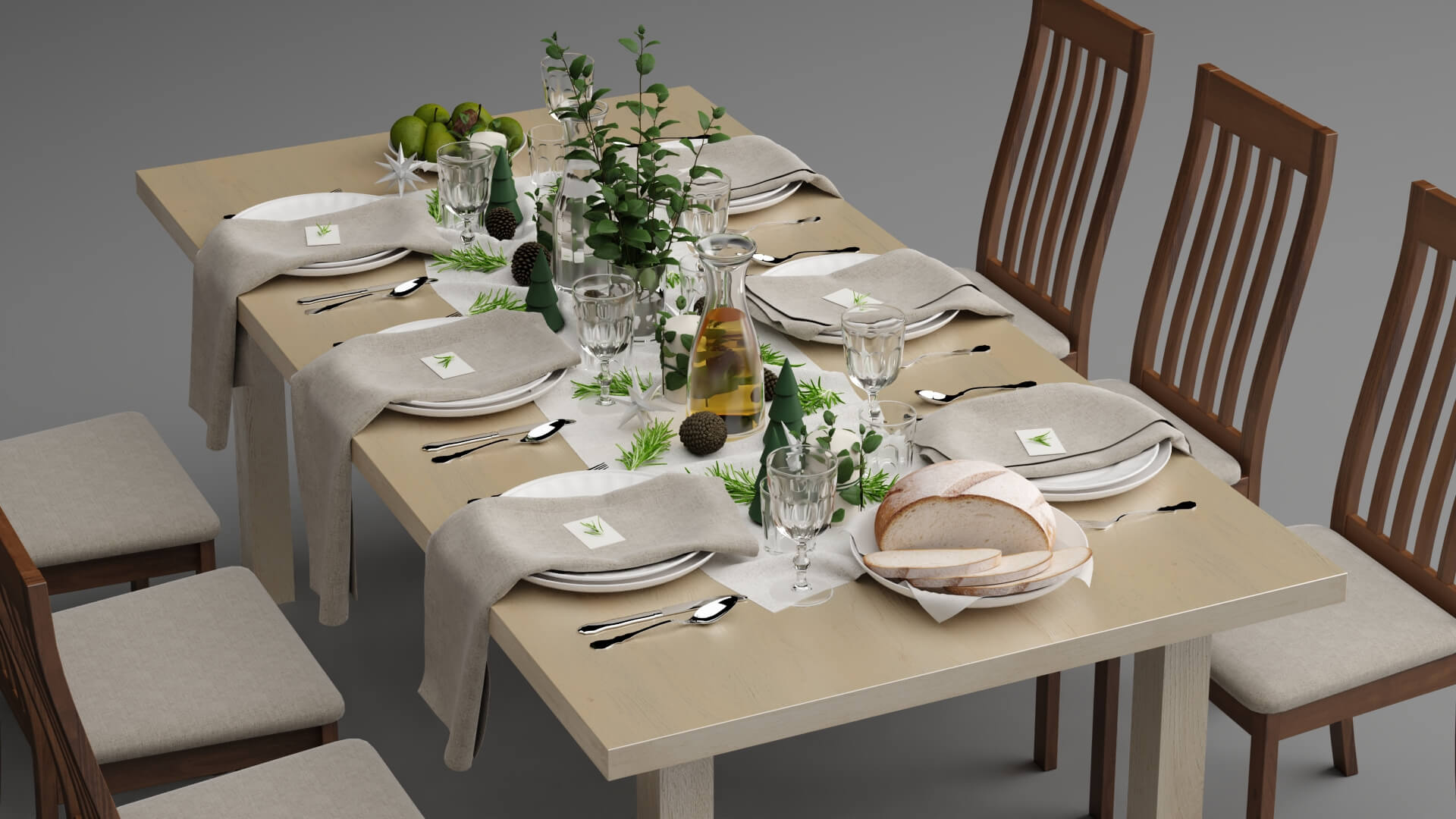 Dining Table 15 - 3D Model by Smart3DModels