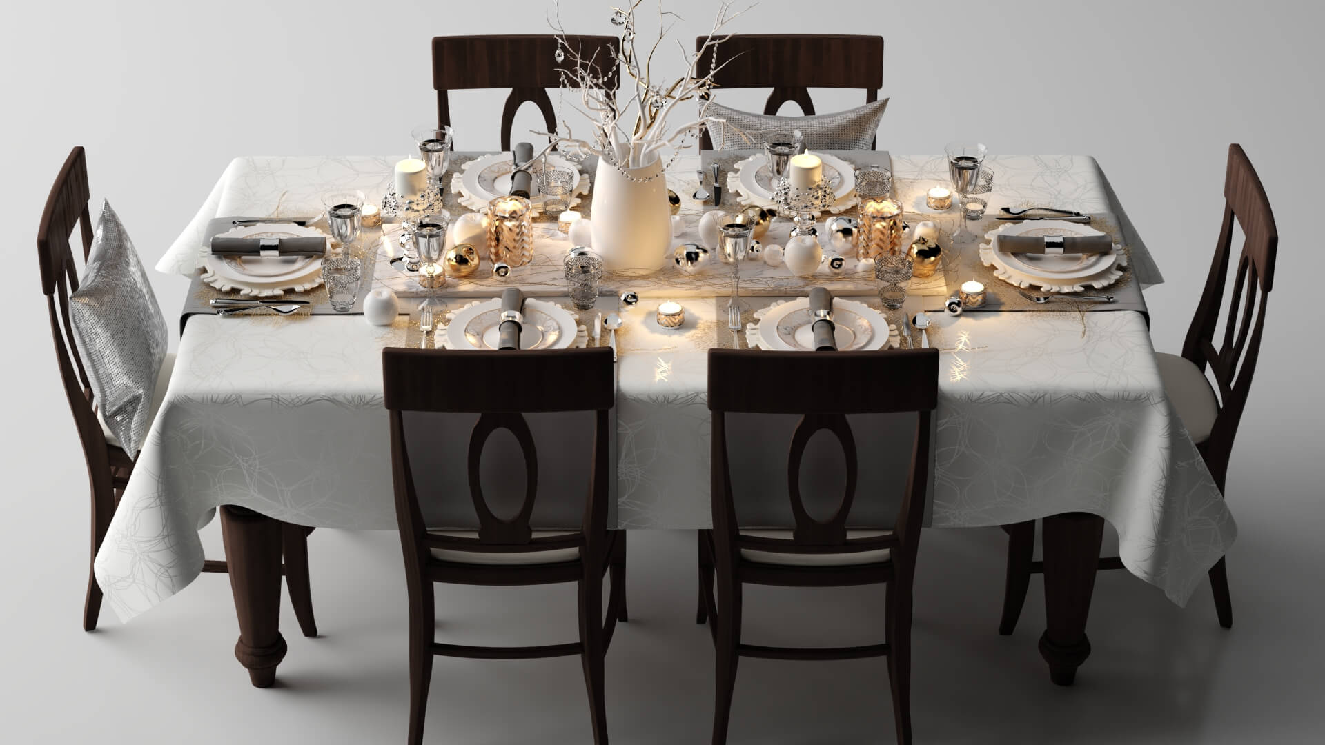 Dinner Table 07 - 3D Model by Smart3DModels