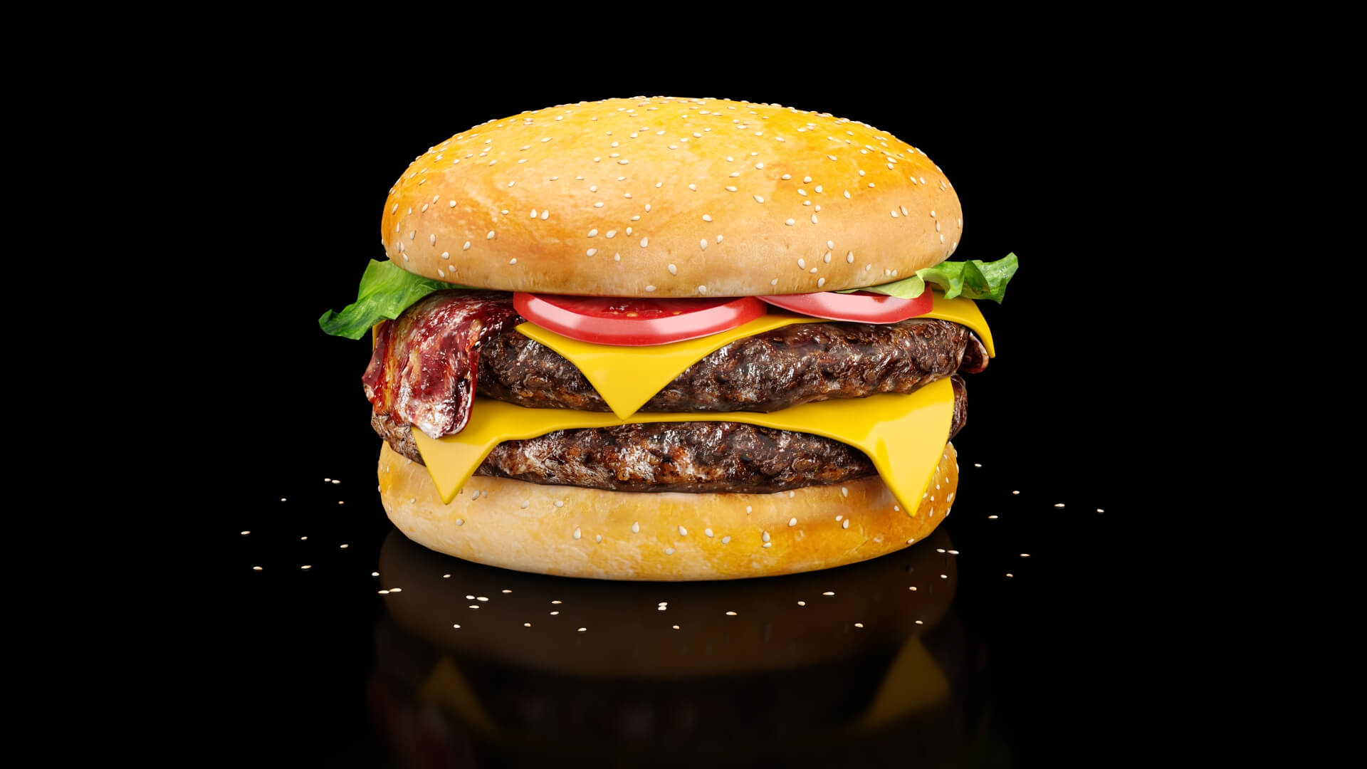 Double Cheeseburger - 3D Model by Smart3DModels