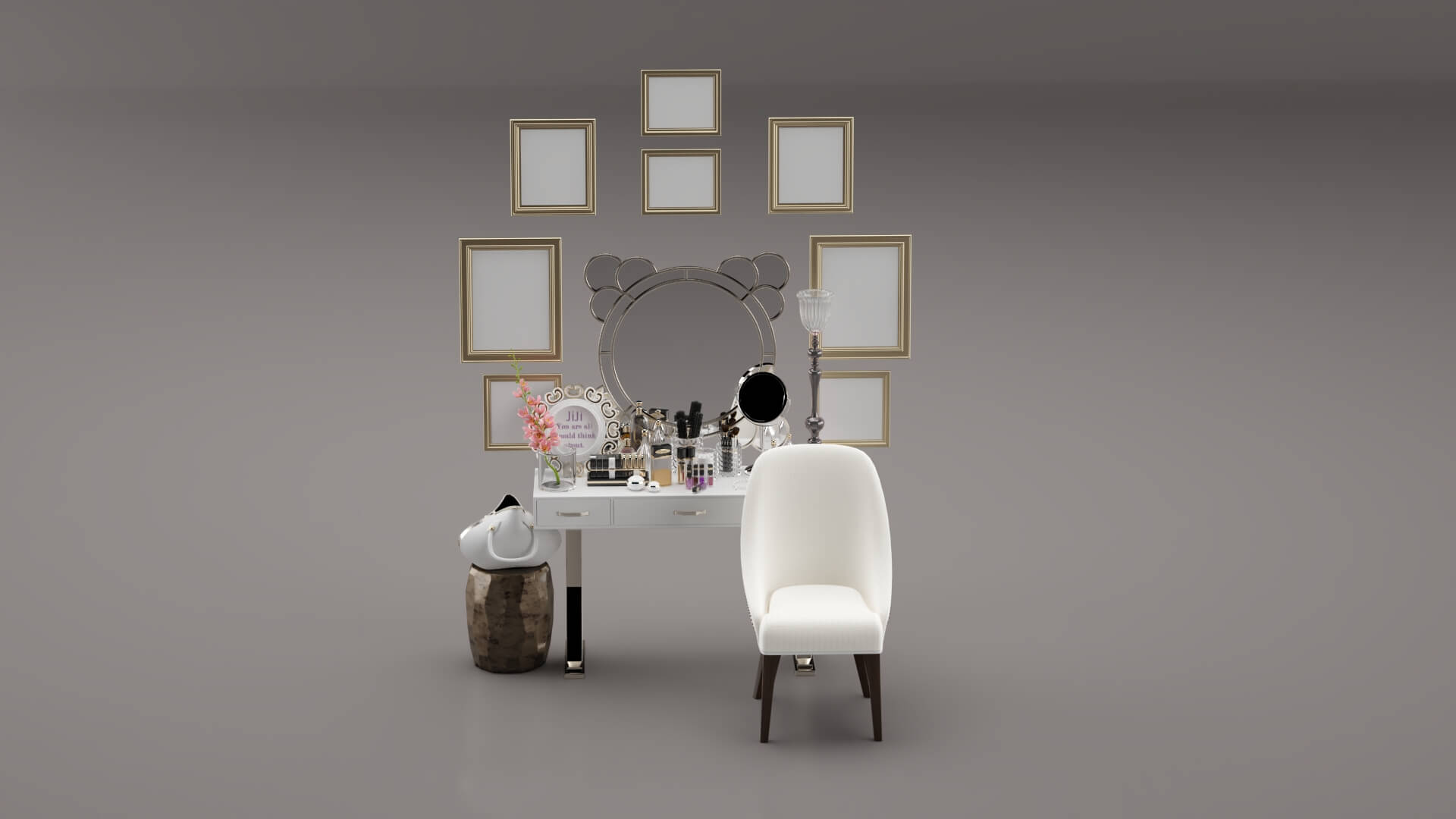 Dressing Table - 3D Model by Smart3DModels