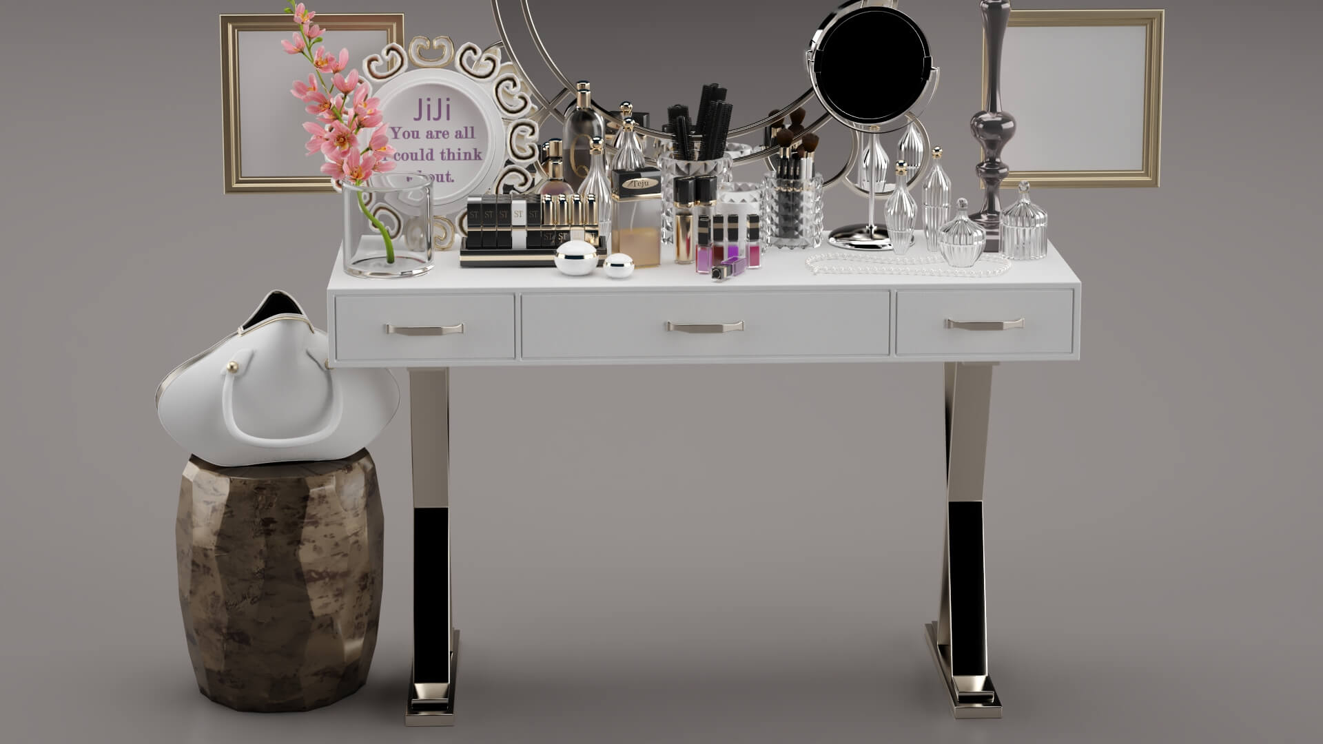 Dressing Table - 3D Model by Smart3DModels