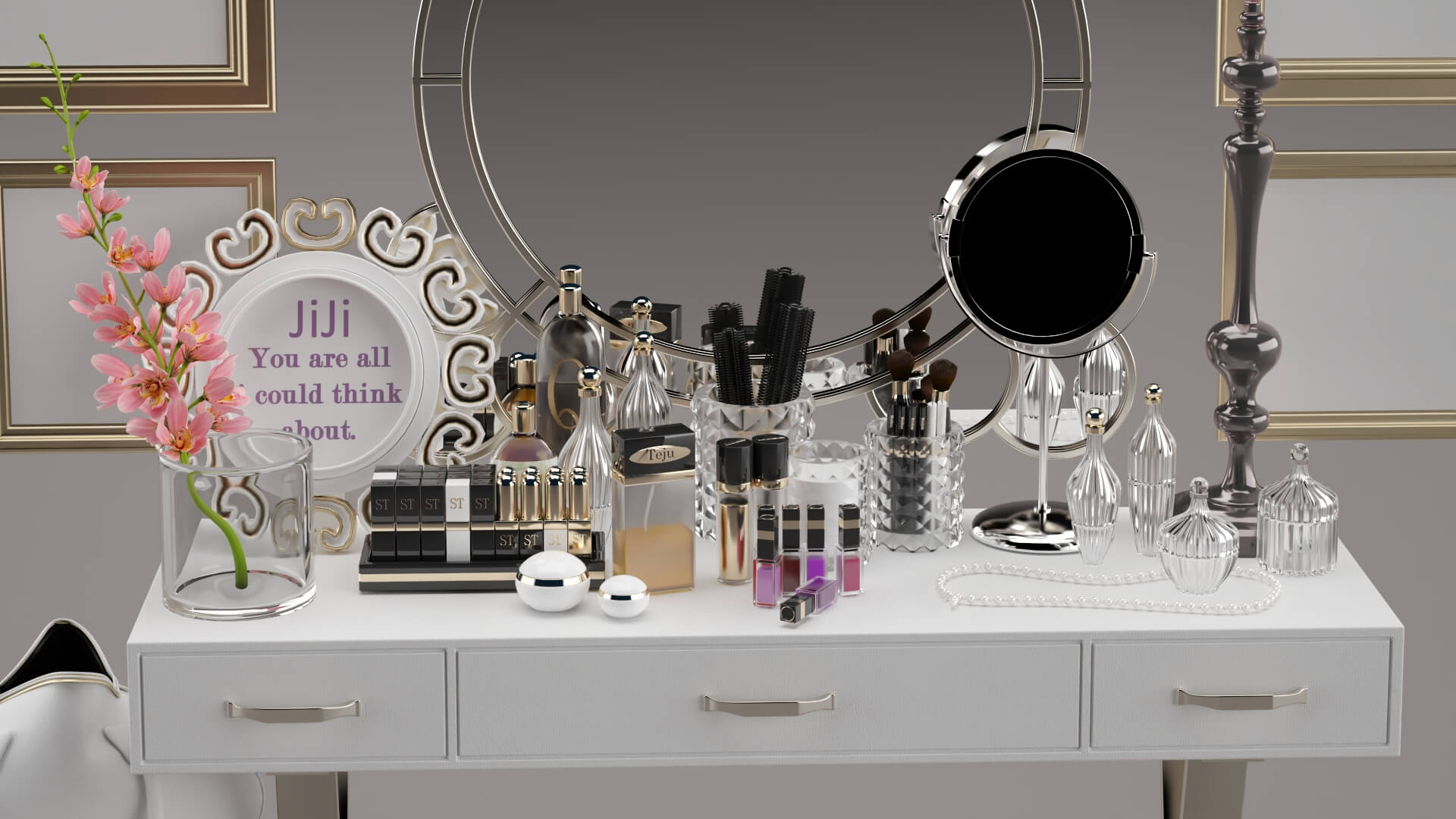 Dressing Table - 3D Model by Smart3DModels