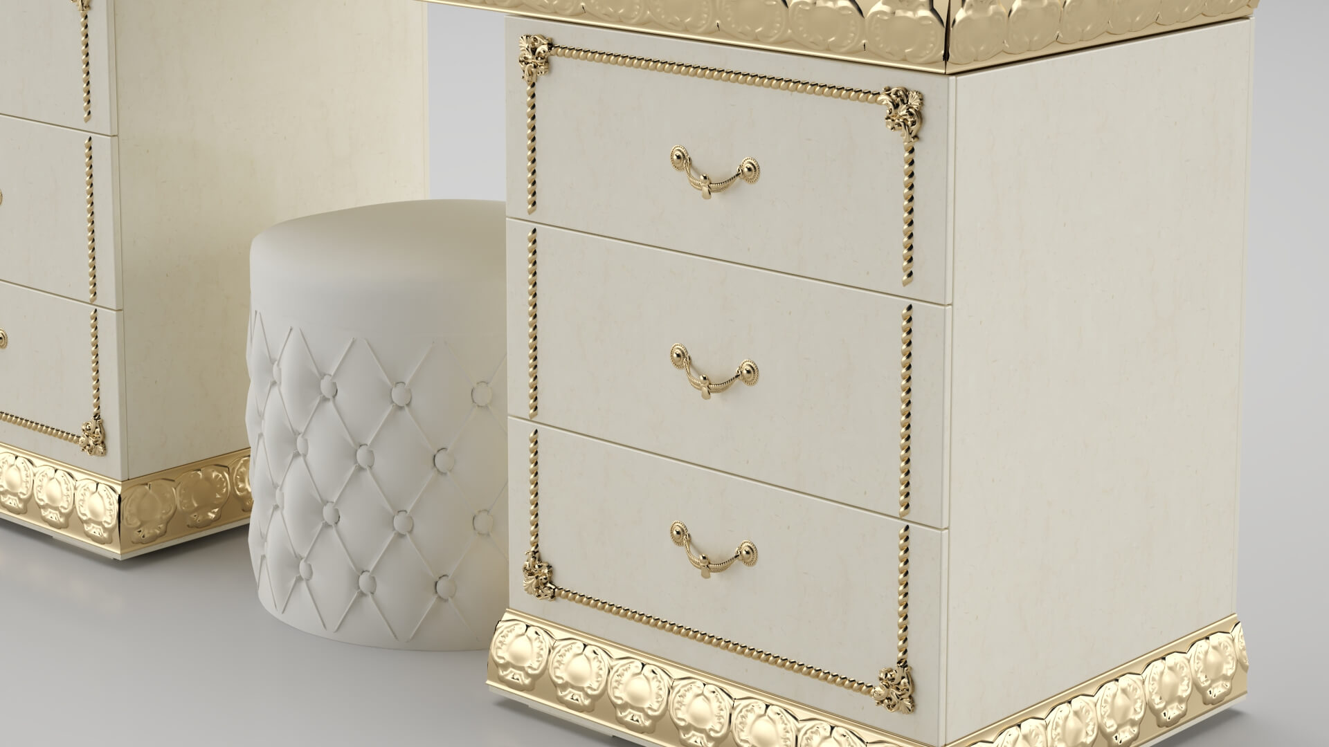 Dressing Table - 3D Model by Smart3DModels
