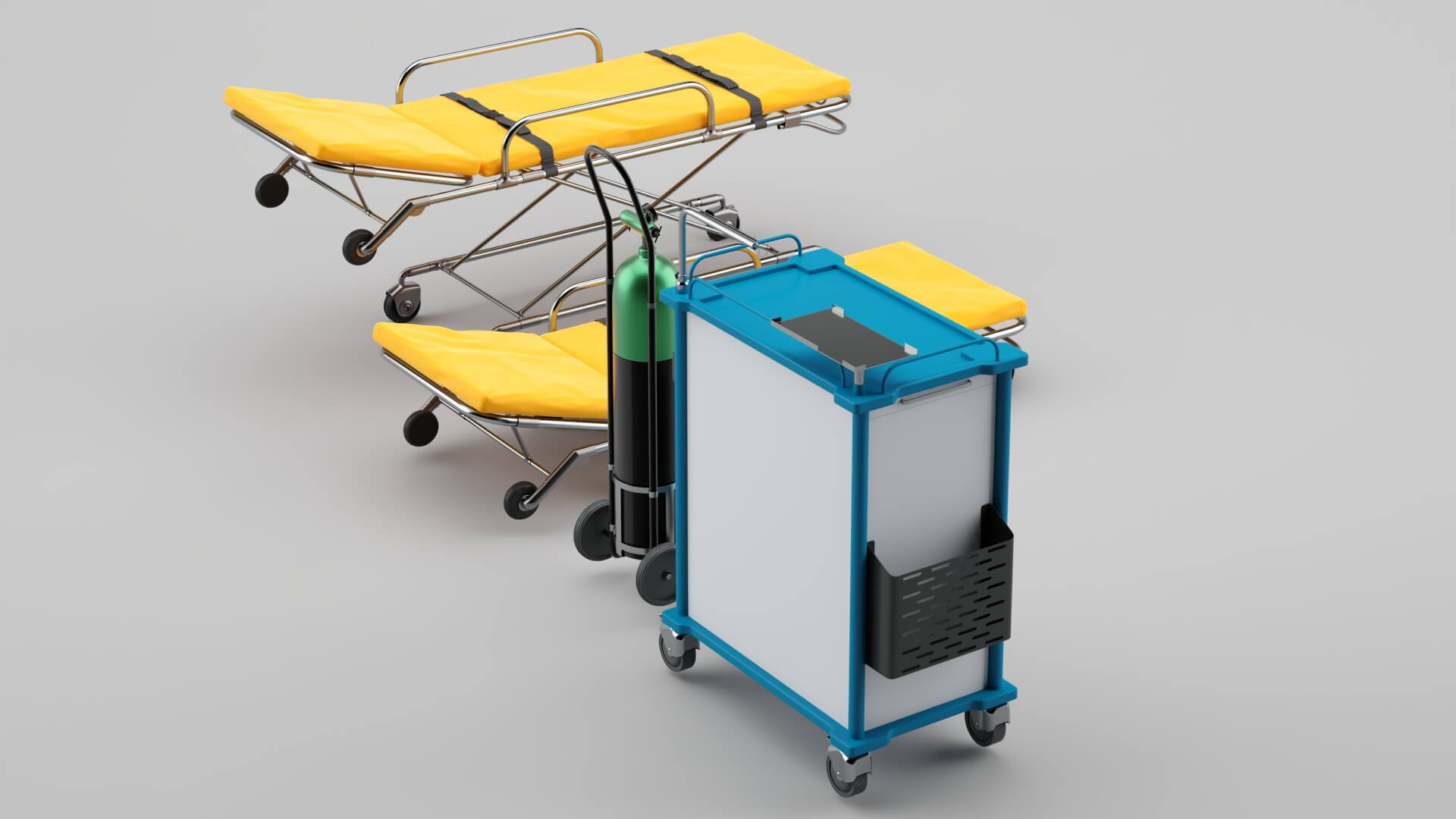 Emergency Hospital Equipment - 3D Model by Smart3DModels