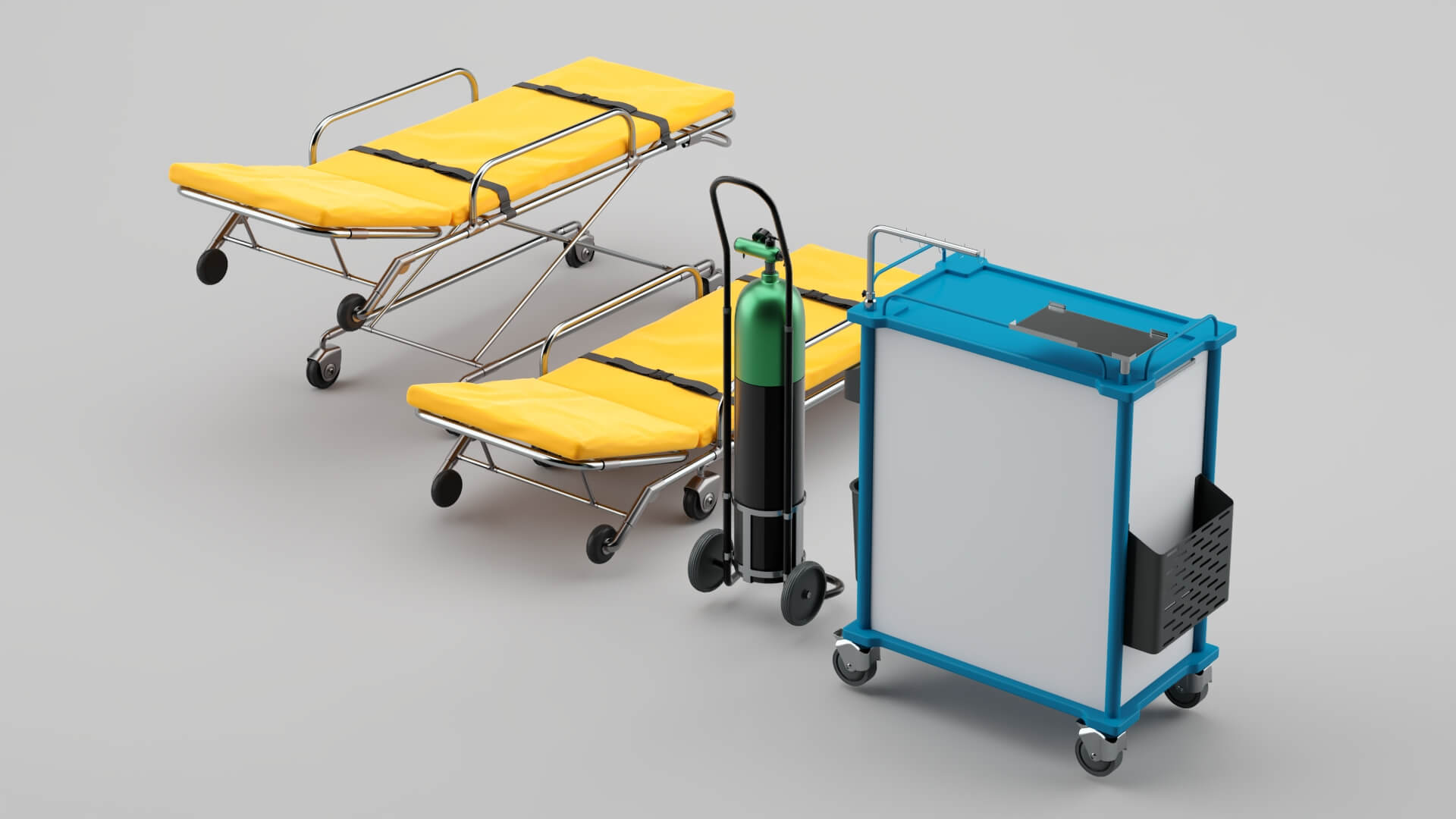 Emergency Hospital Equipment - 3D Model by Smart3DModels