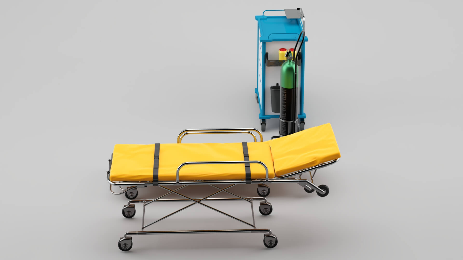 Emergency Hospital Equipment - 3D Model by Smart3DModels