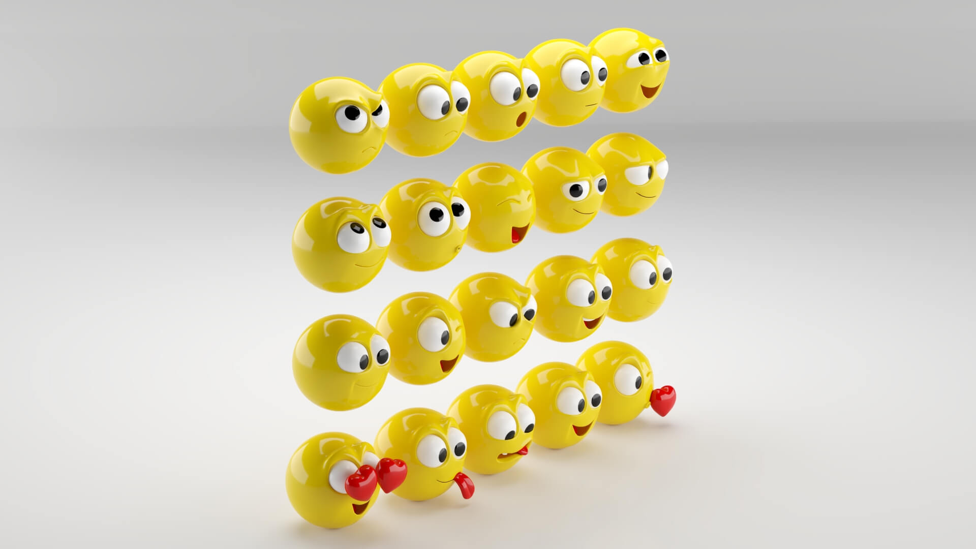 Emoji Symbols Models - 3D Model by Smart3DModels