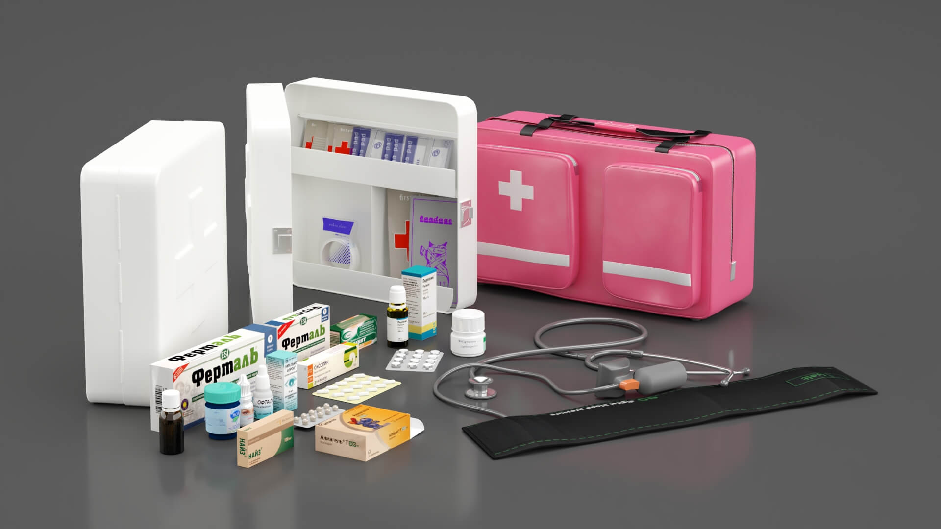 First Aid Kit - 3D Model by Smart3DModels