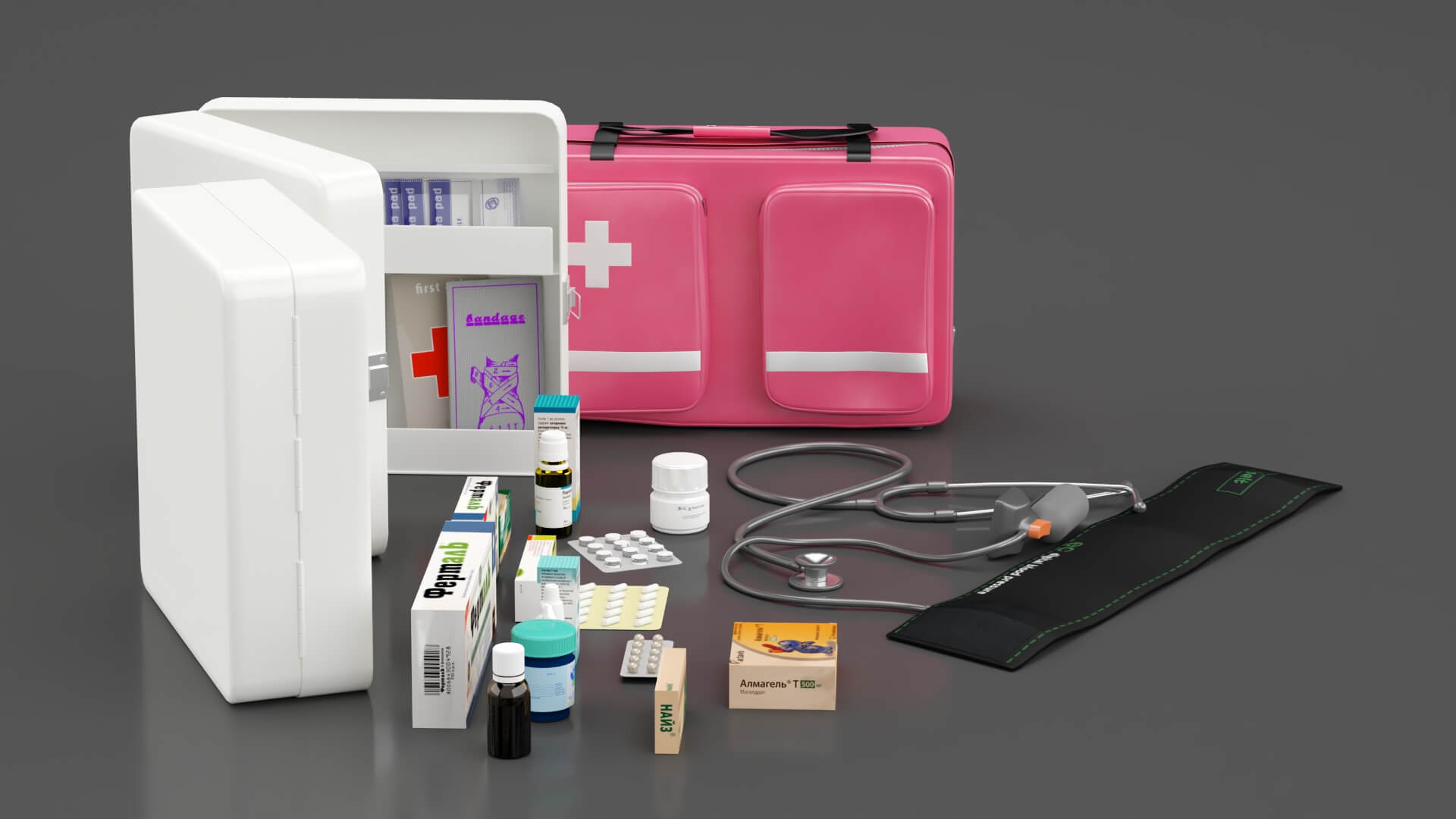 First Aid Kit - 3D Model by Smart3DModels