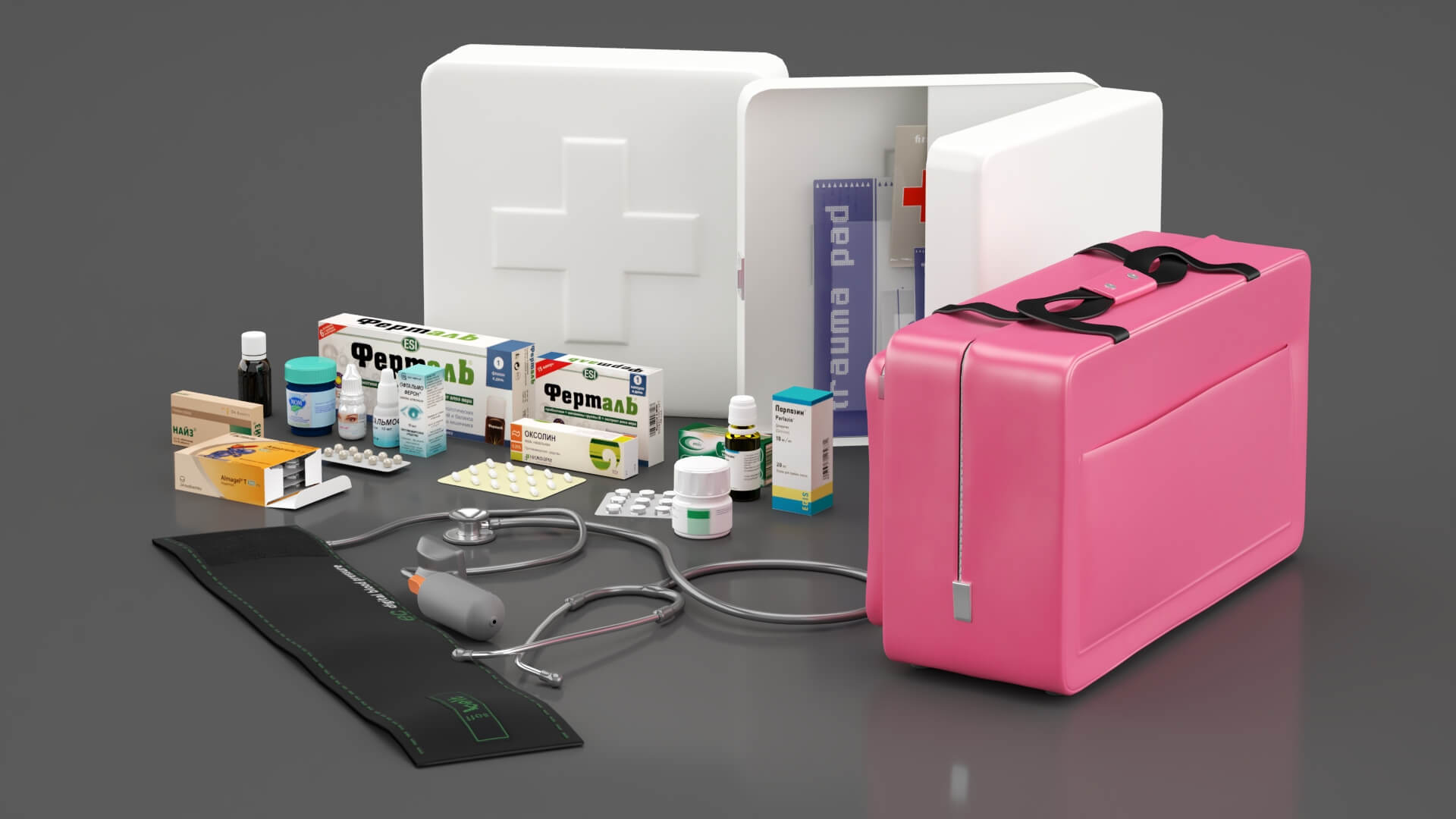 First Aid Kit - 3D Model by Smart3DModels