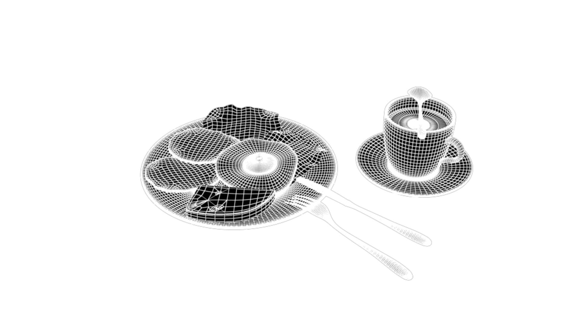 Food-001 Breakfast Plate With Egg and Toast 3D Model by Smart3DModels