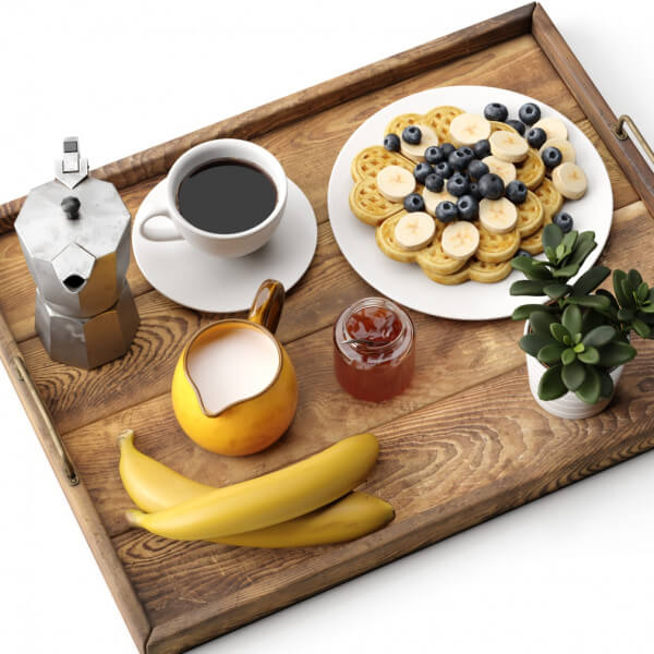 Breakfast Set 21 3D Render, Digital Art by Smart3DModels