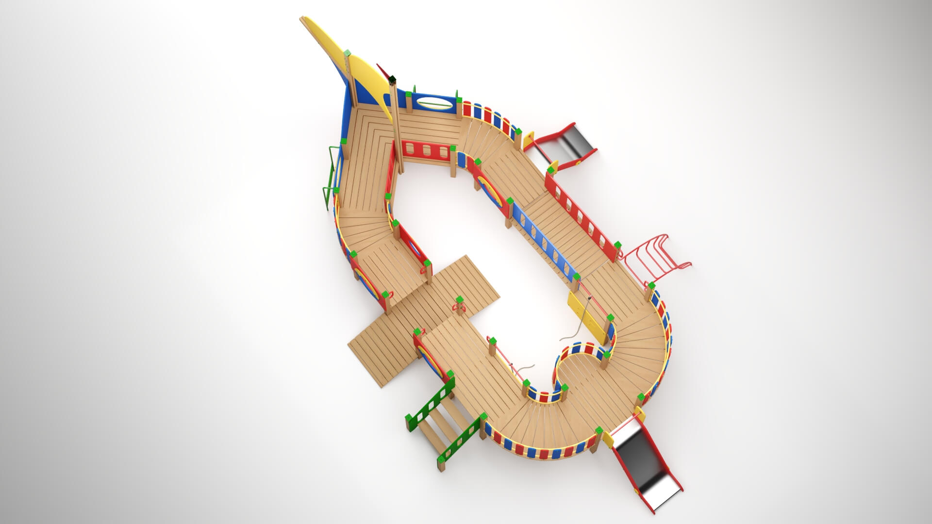 Children Playground 17 3D Render, Digital Art by Smart3DModels