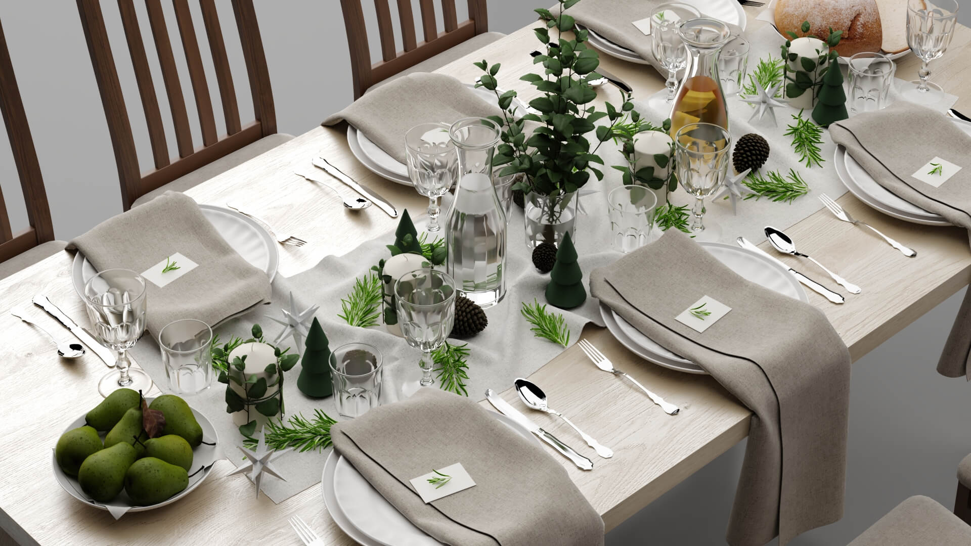 Dining Table 15 3D Render, Digital Art by Smart3DModels