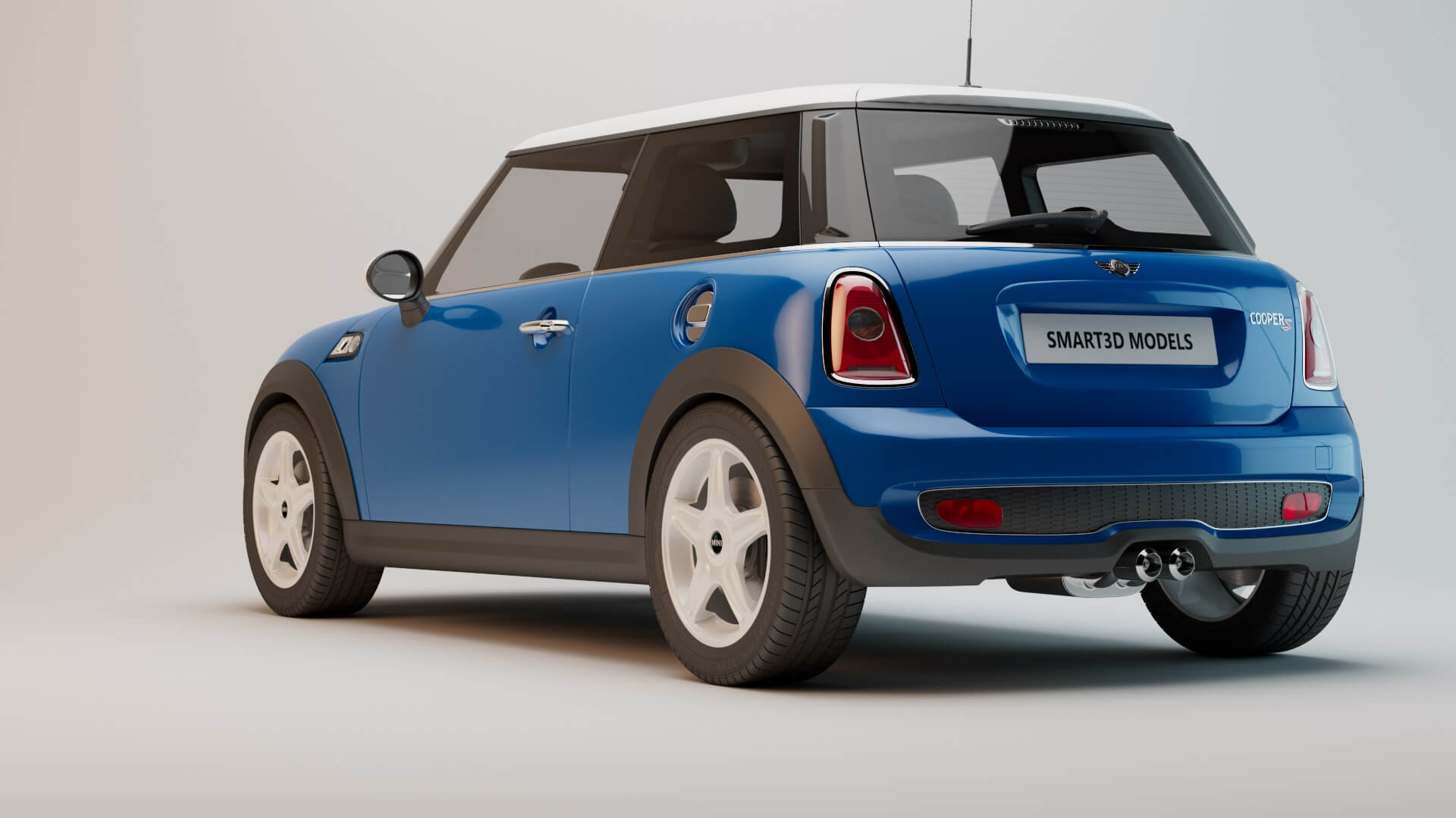 Mini Cooper 3D Render, Digital Art by Smart3DModels
