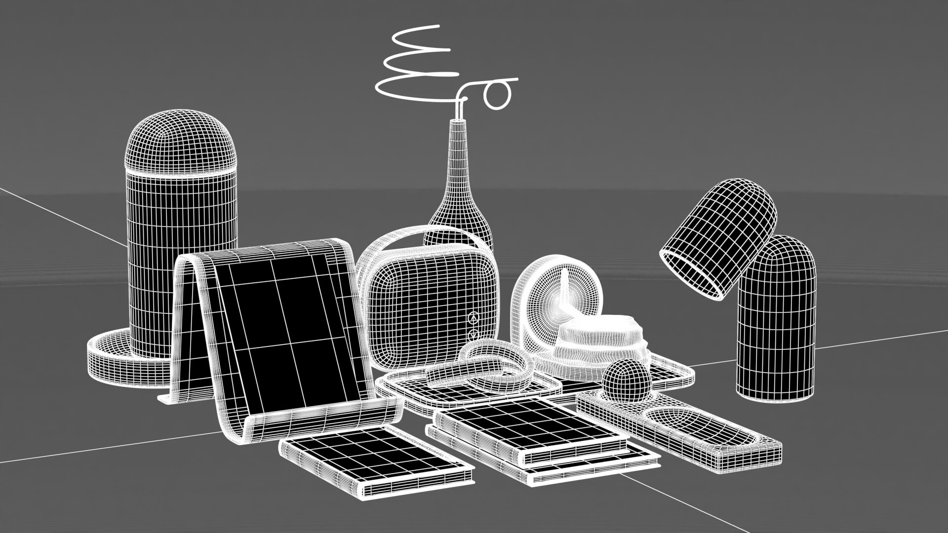 Home Decorative Set - 3D Model by Smart3DModels