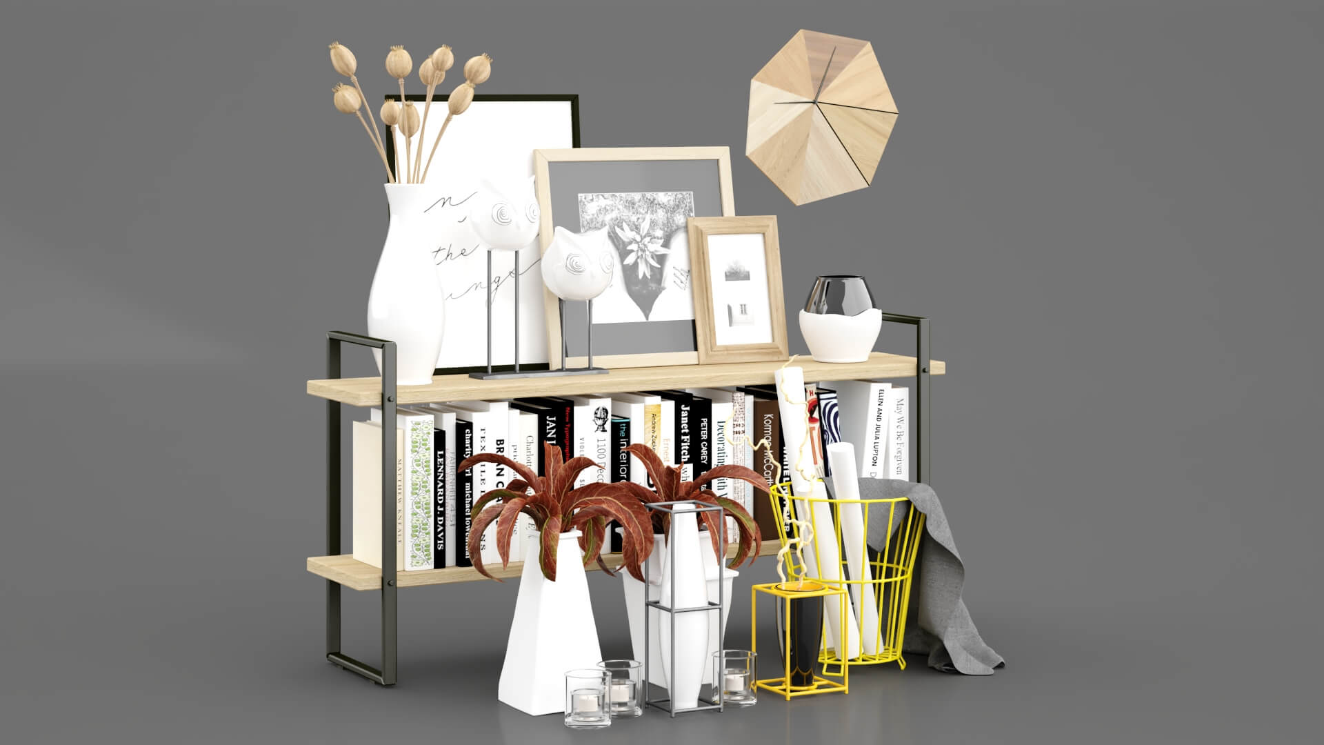 Home Decorative Set - 3D Model by Smart3DModels