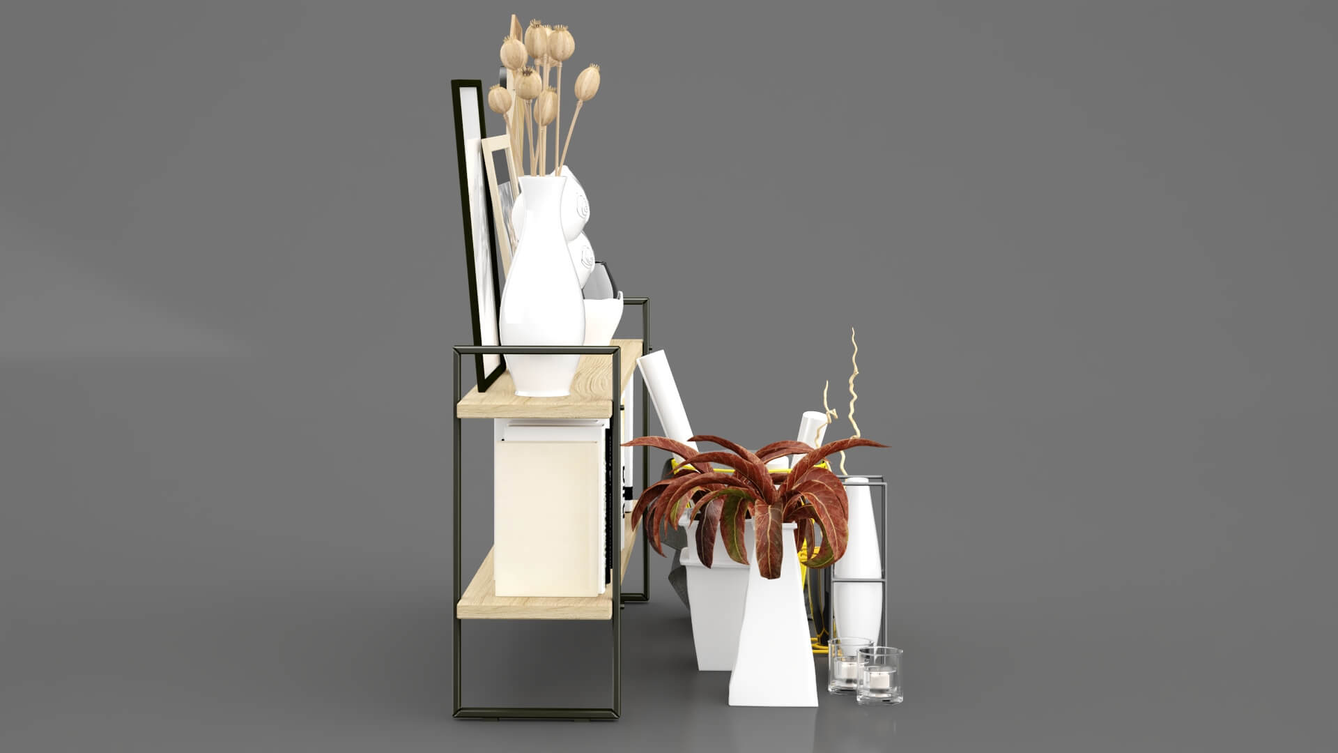 Home Decorative Set - 3D Model by Smart3DModels