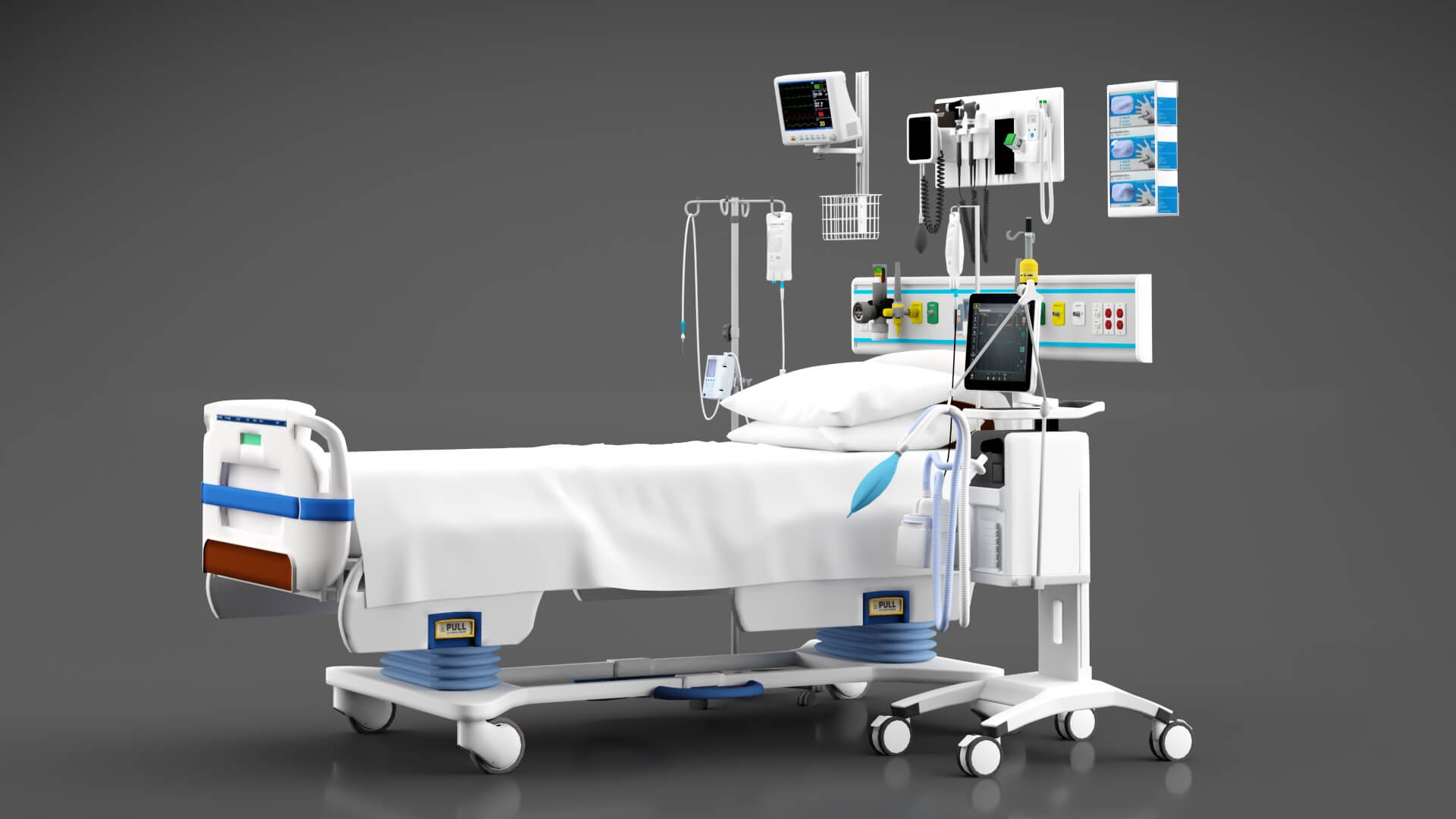 Intensive Care Unit Equipment - 3D Model by Smart3DModels