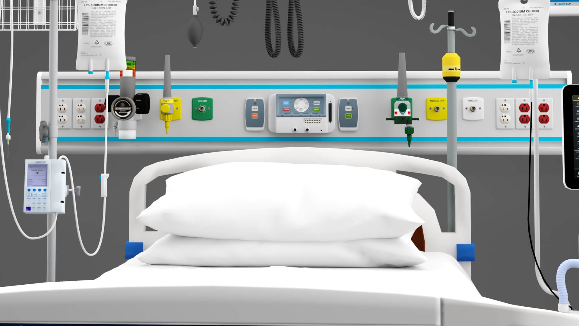 Intensive Care Unit Equipment - 3D Model by Smart3DModels