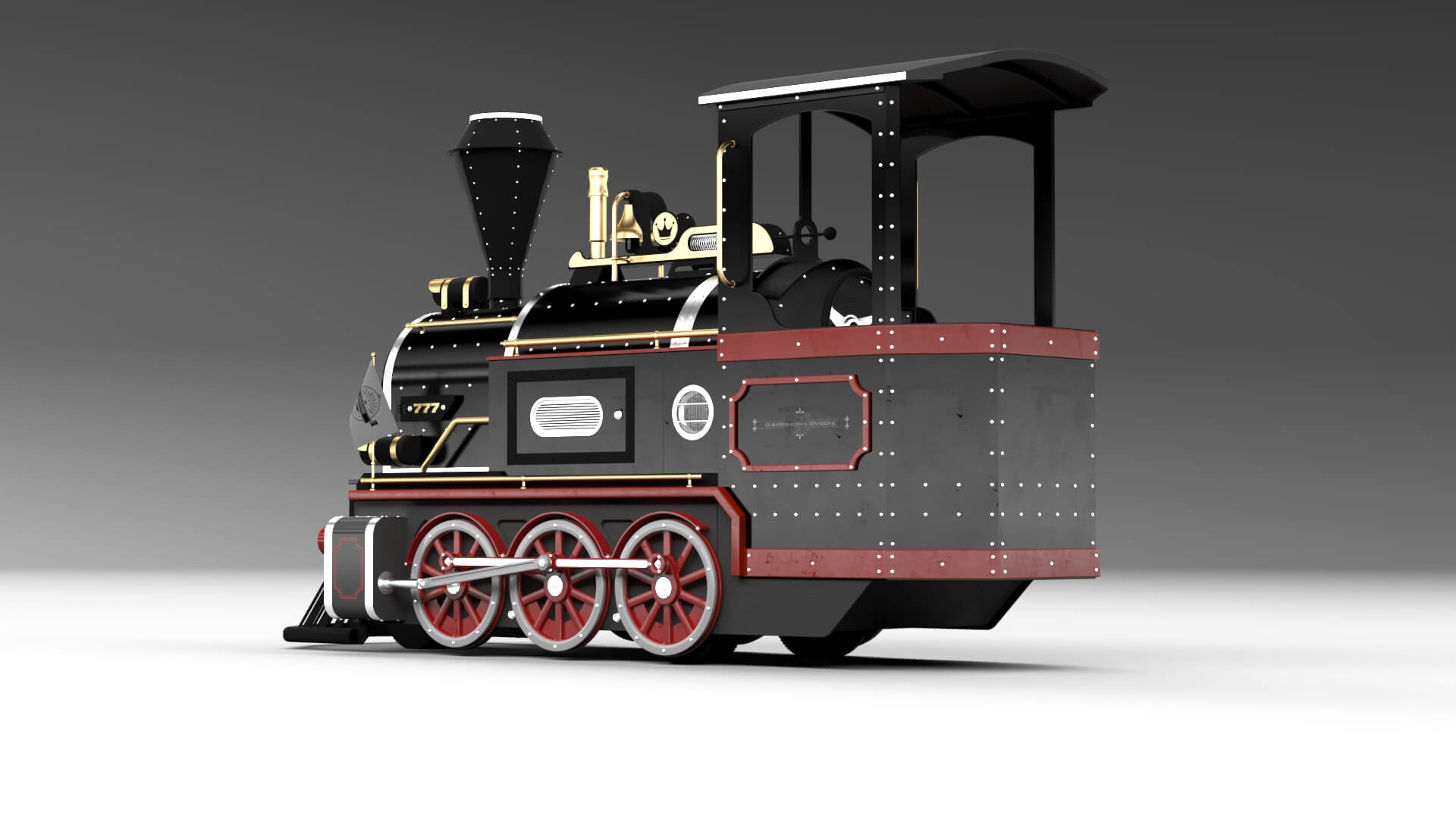 Locomotive Train - 3D Model by Smart3DModels