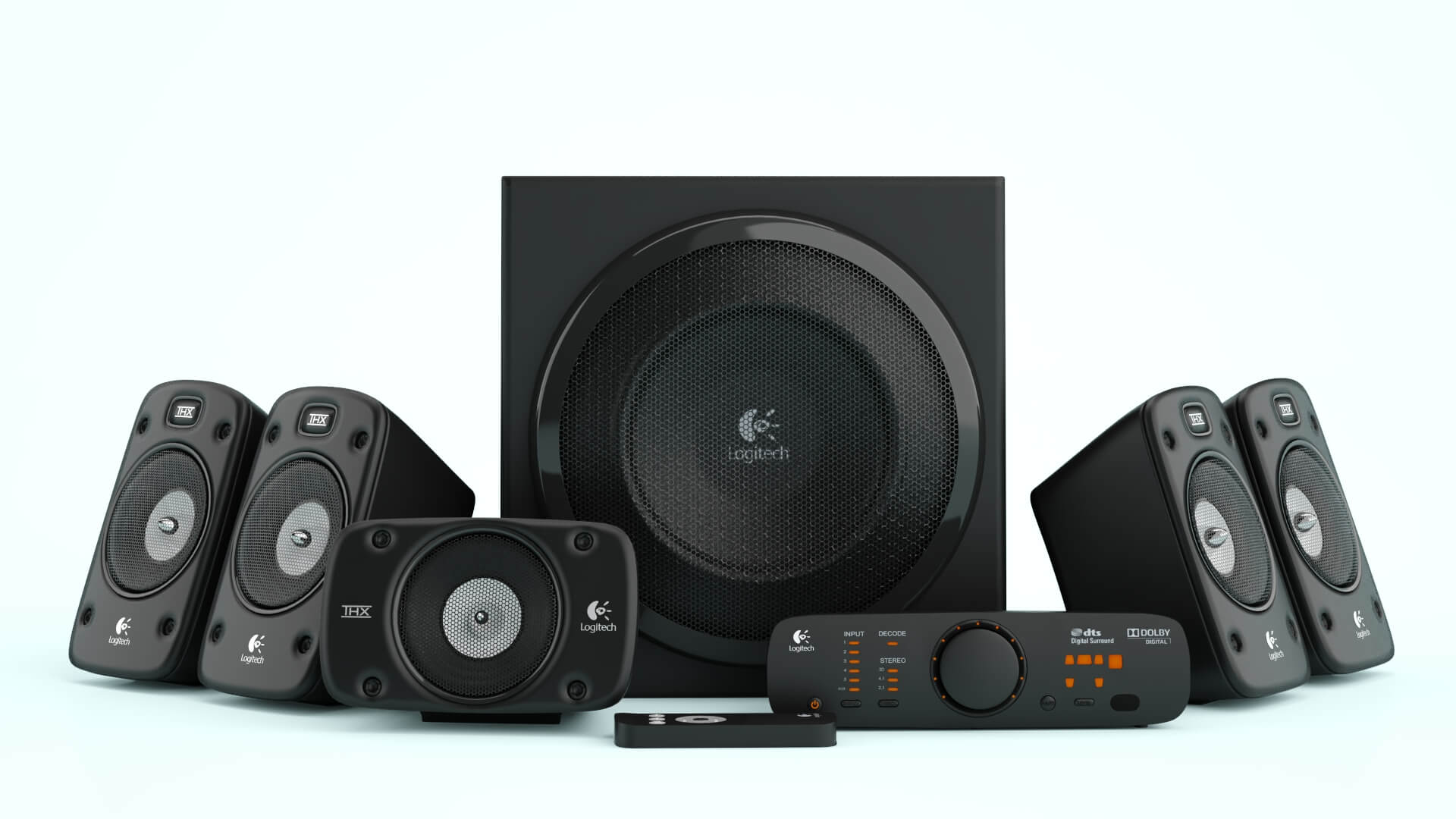 Logitech Z906 Speaker - 3D Model by Smart3DModels