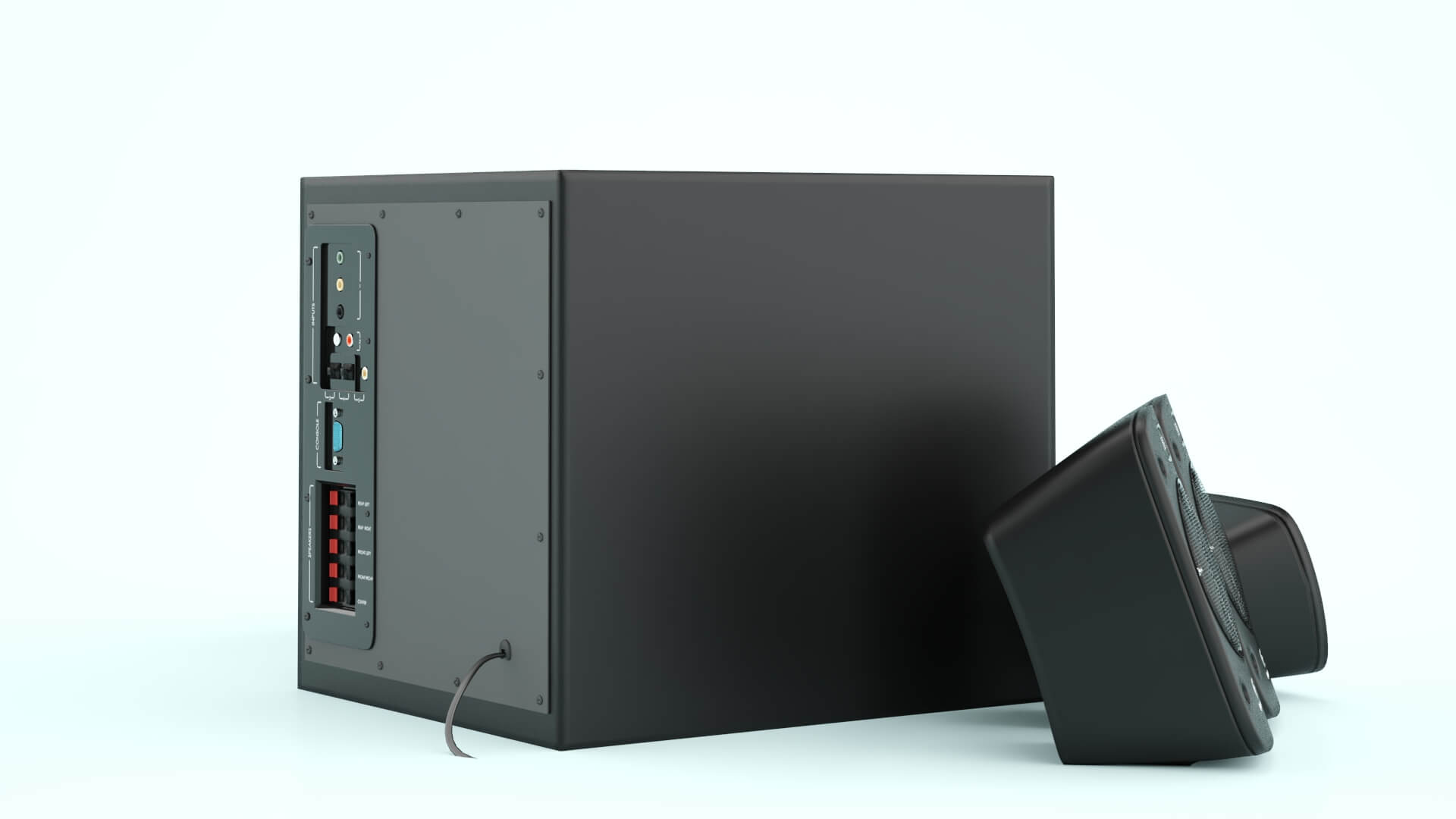 Logitech Z906 Speaker - 3D Model by Smart3DModels