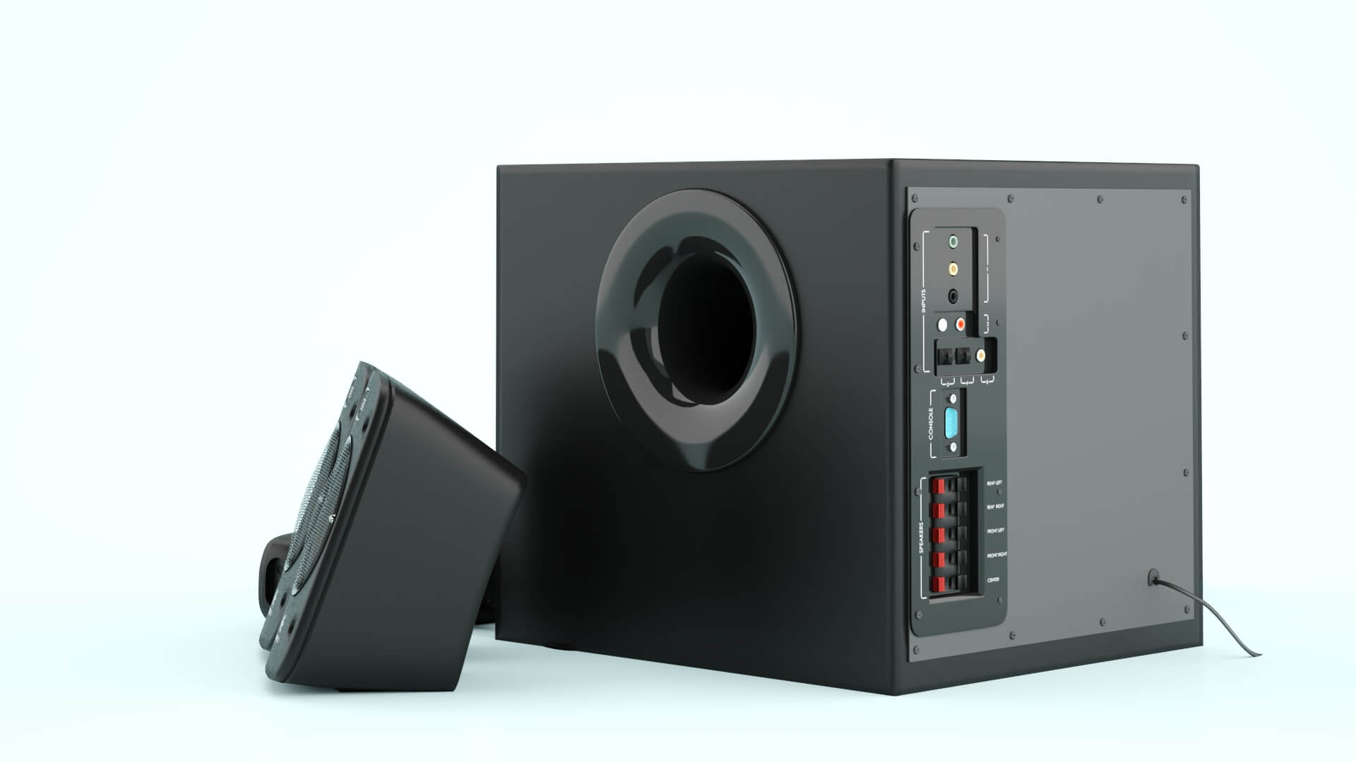 Logitech Z906 Speaker - 3D Model by Smart3DModels