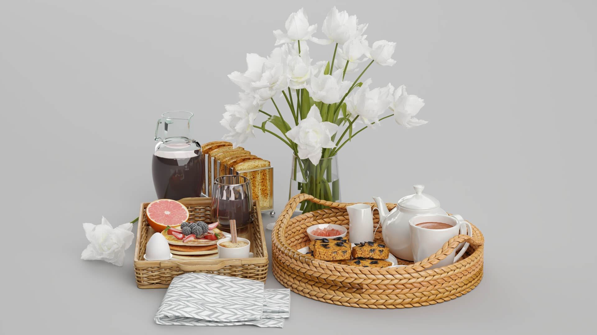 Lunch Set 10 - 3D Model by Smart3DModels