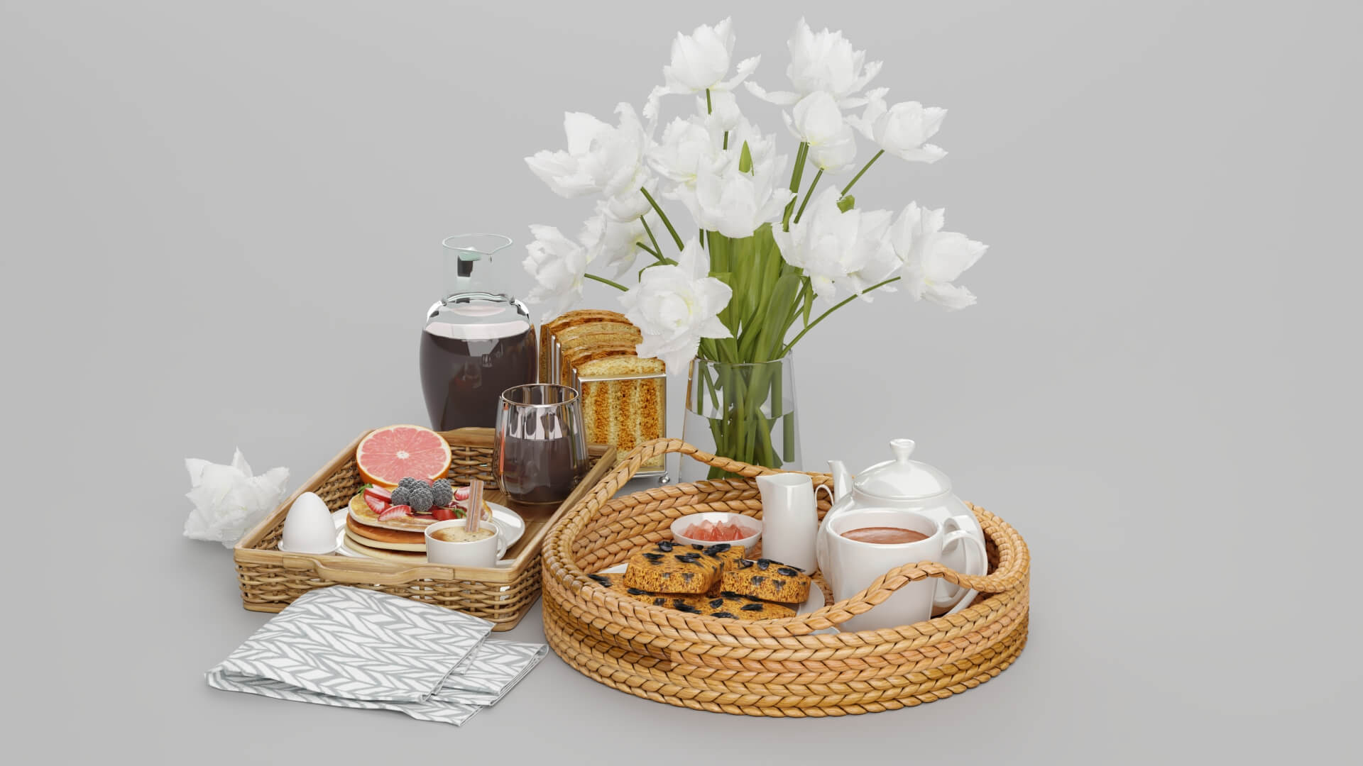 Lunch Set 10 - 3D Model by Smart3DModels