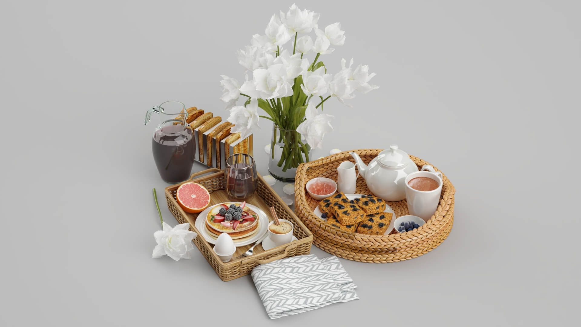 Lunch Set 10 - 3D Model by Smart3DModels