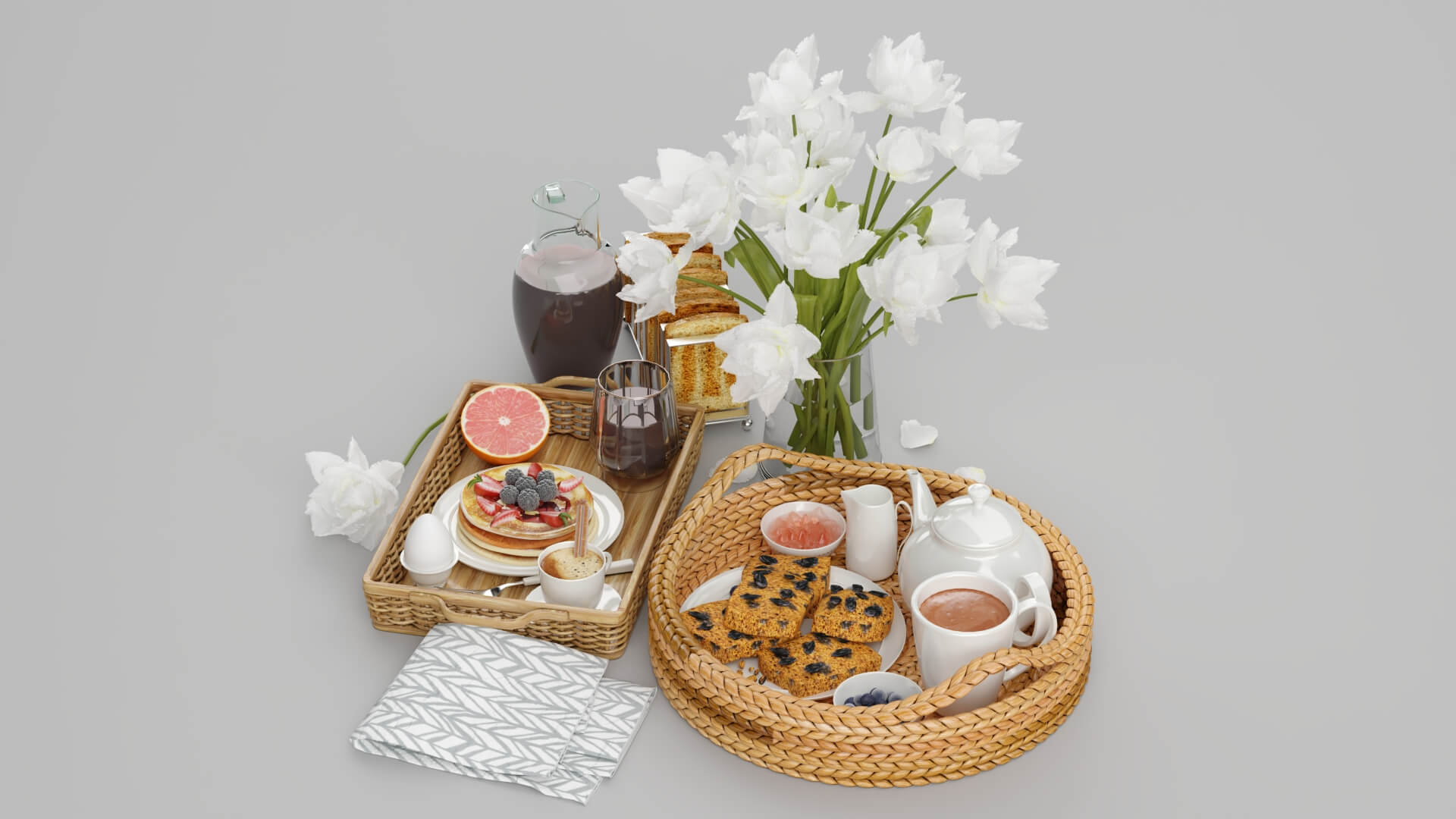 Lunch Set 10 - 3D Model by Smart3DModels