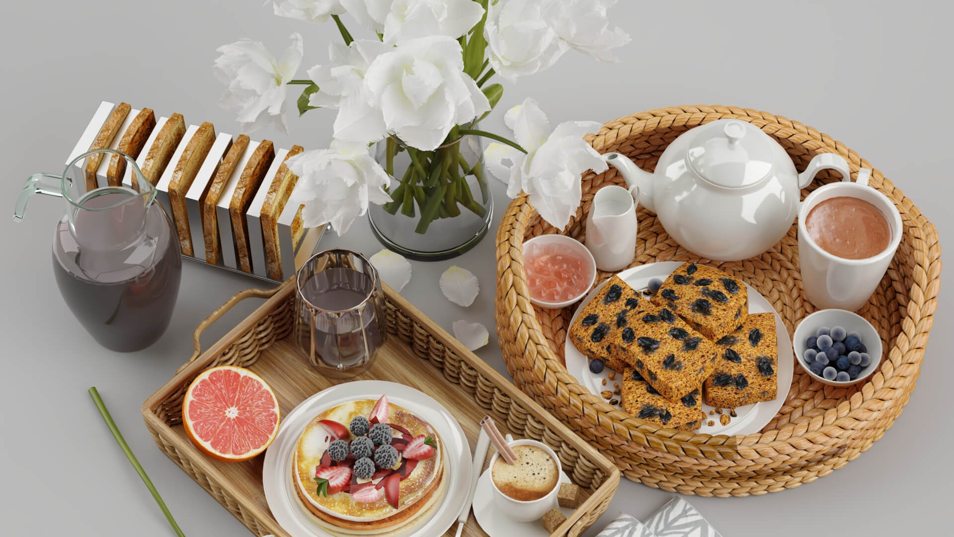 Lunch Set 10 - 3D Model by Smart3DModels