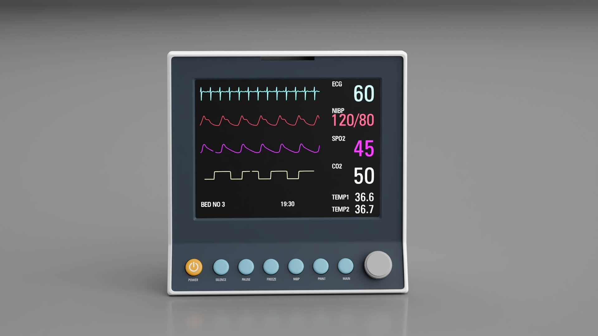 Medical Ecg Monitor - 3D Model by Smart3DModels