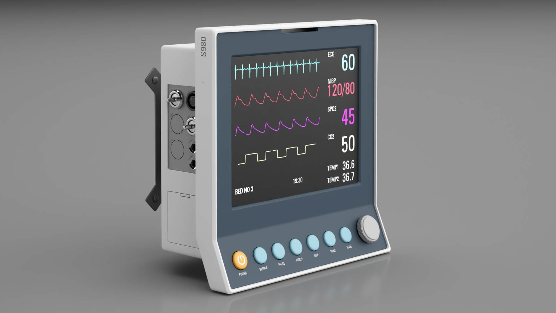 Medical Ecg Monitor - 3D Model by Smart3DModels